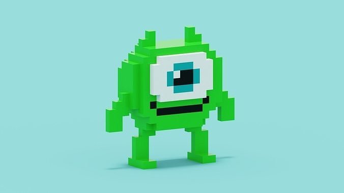 3D model Mike Wazowski VR / AR / low-poly | CGTrader