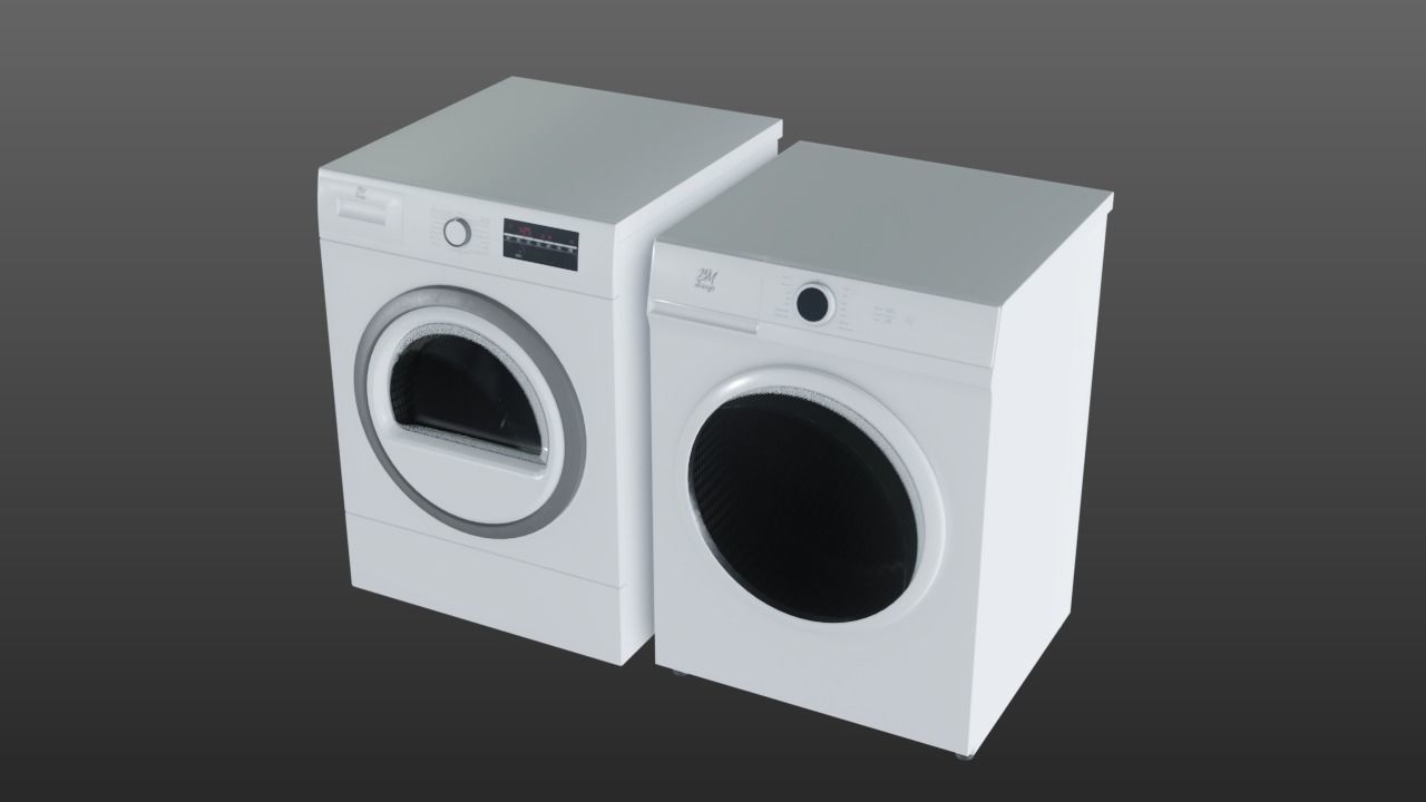Washing and Drying Machines 3D model | CGTrader