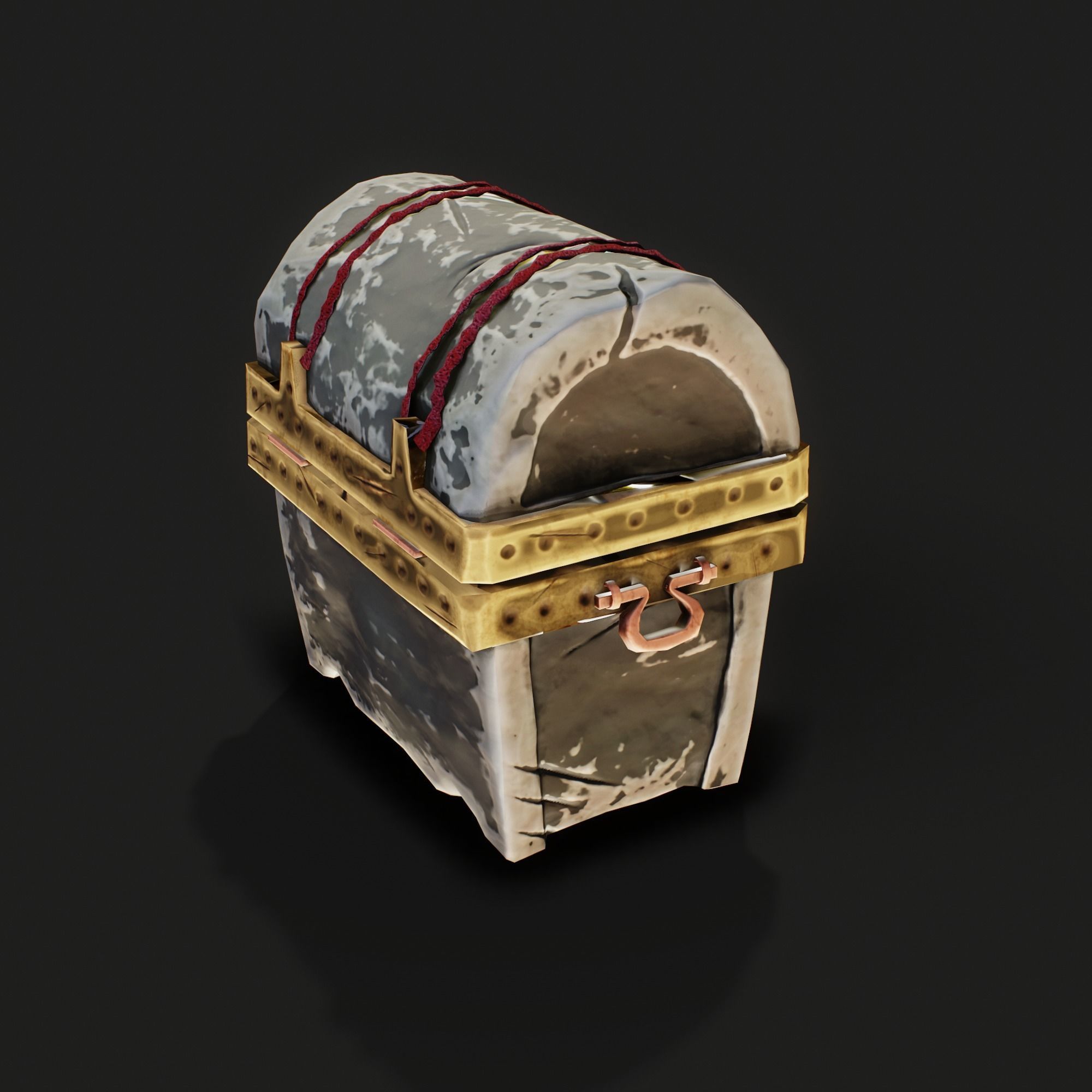 3D model Stylized Stone chest - PBR Game Ready VR / AR / low-poly ...