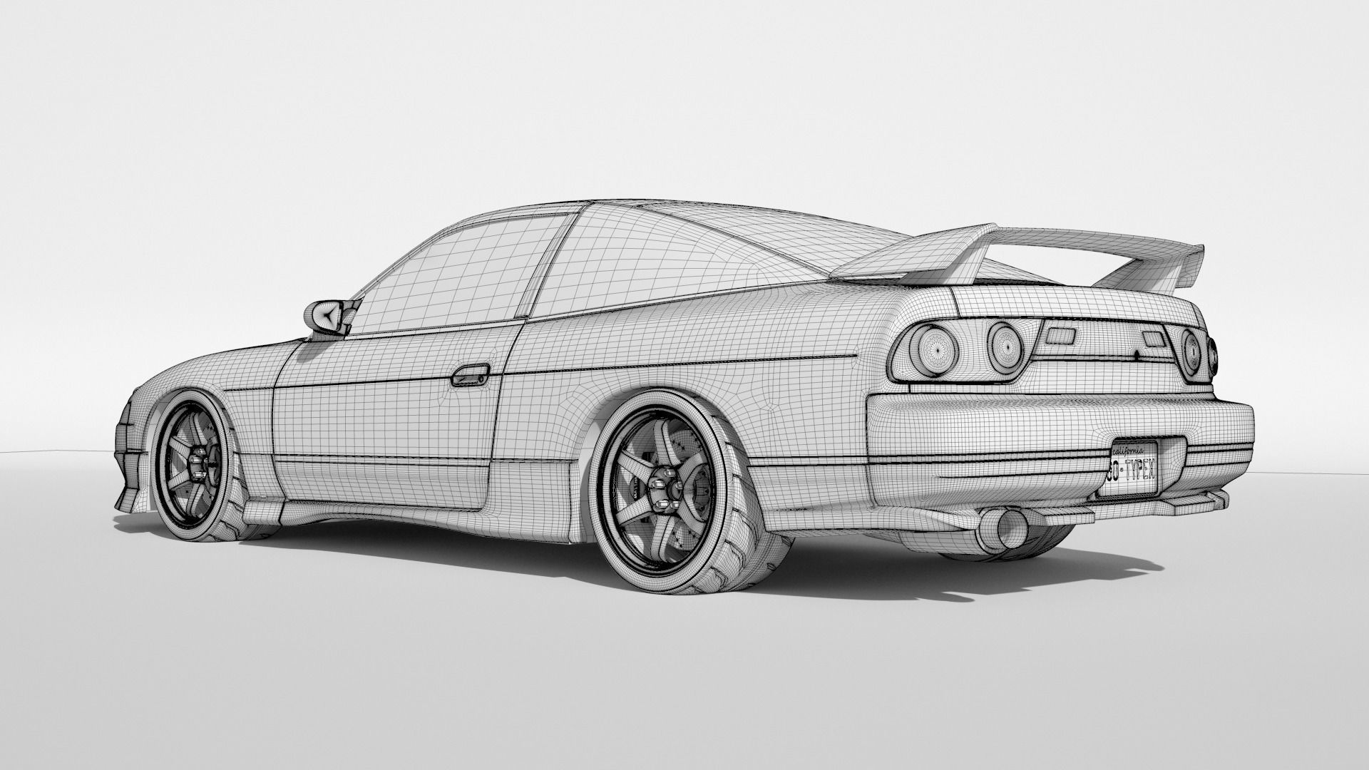 Nissan 180sx S13 Type X 3D model | CGTrader