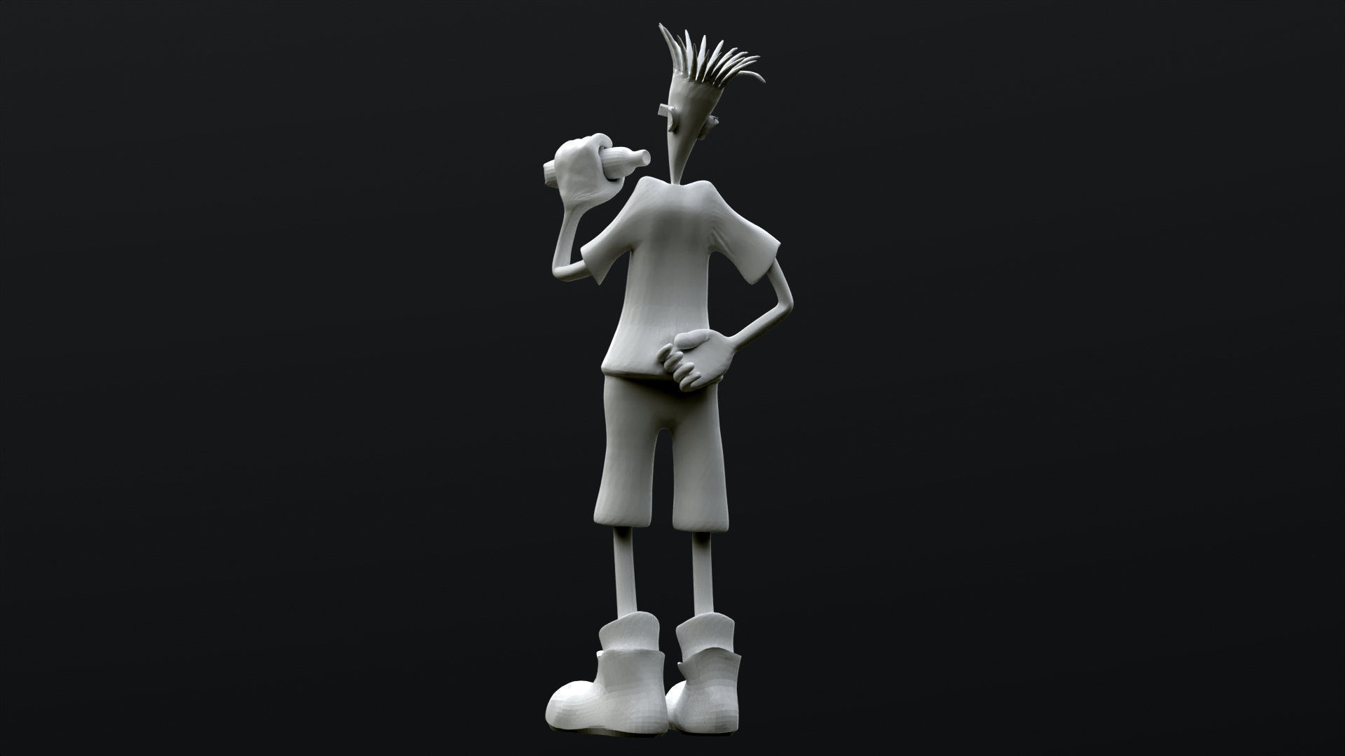 3D model Fido Dido Printable and Renderable Rigged VR / AR / low-poly | CGTrader