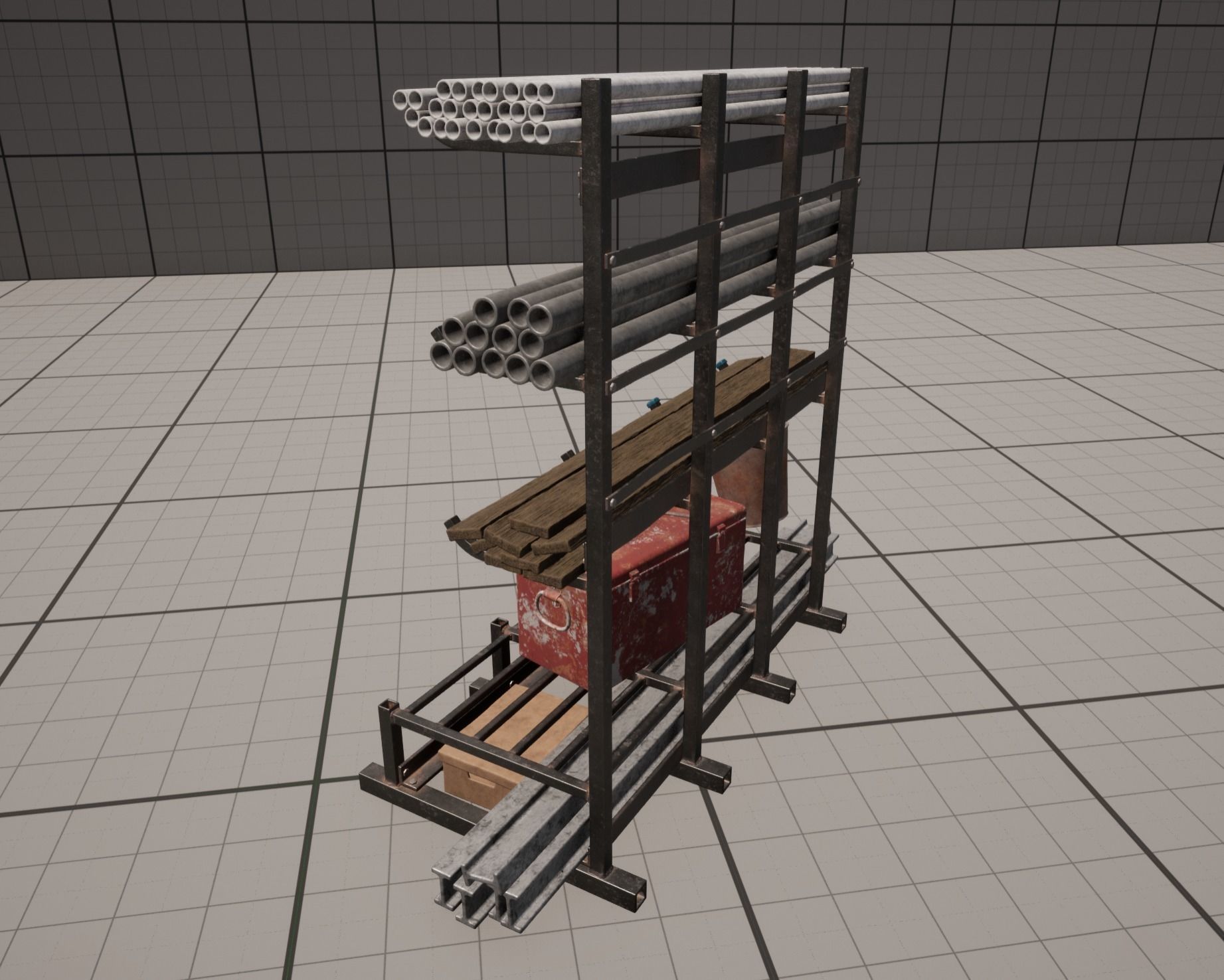 Nanite Unreal Engine 5 - Metal Holding Stand 3D model | CGTrader