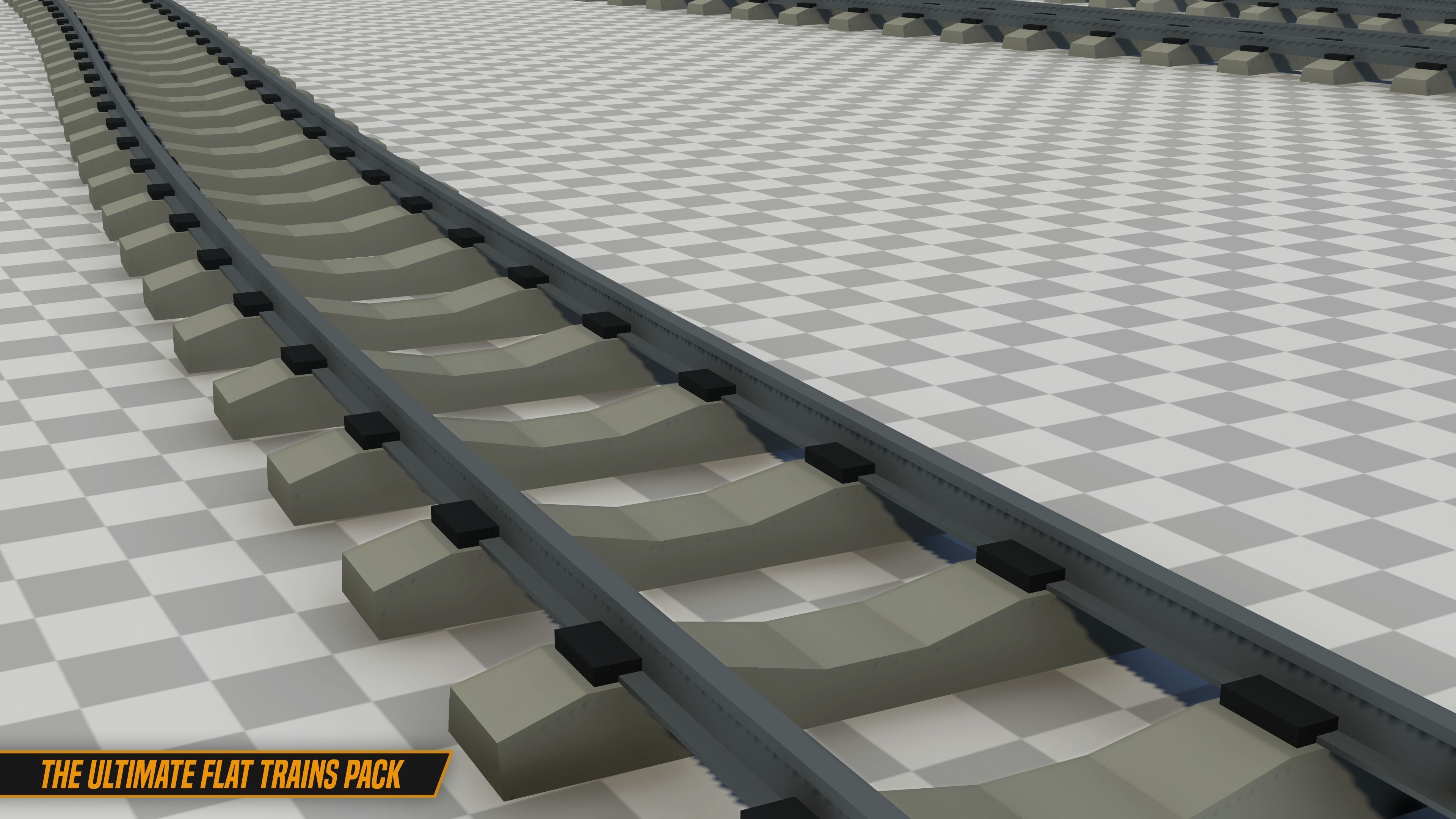 3D model The Ultimate Flat Trains Pack VR / AR / low-poly | CGTrader