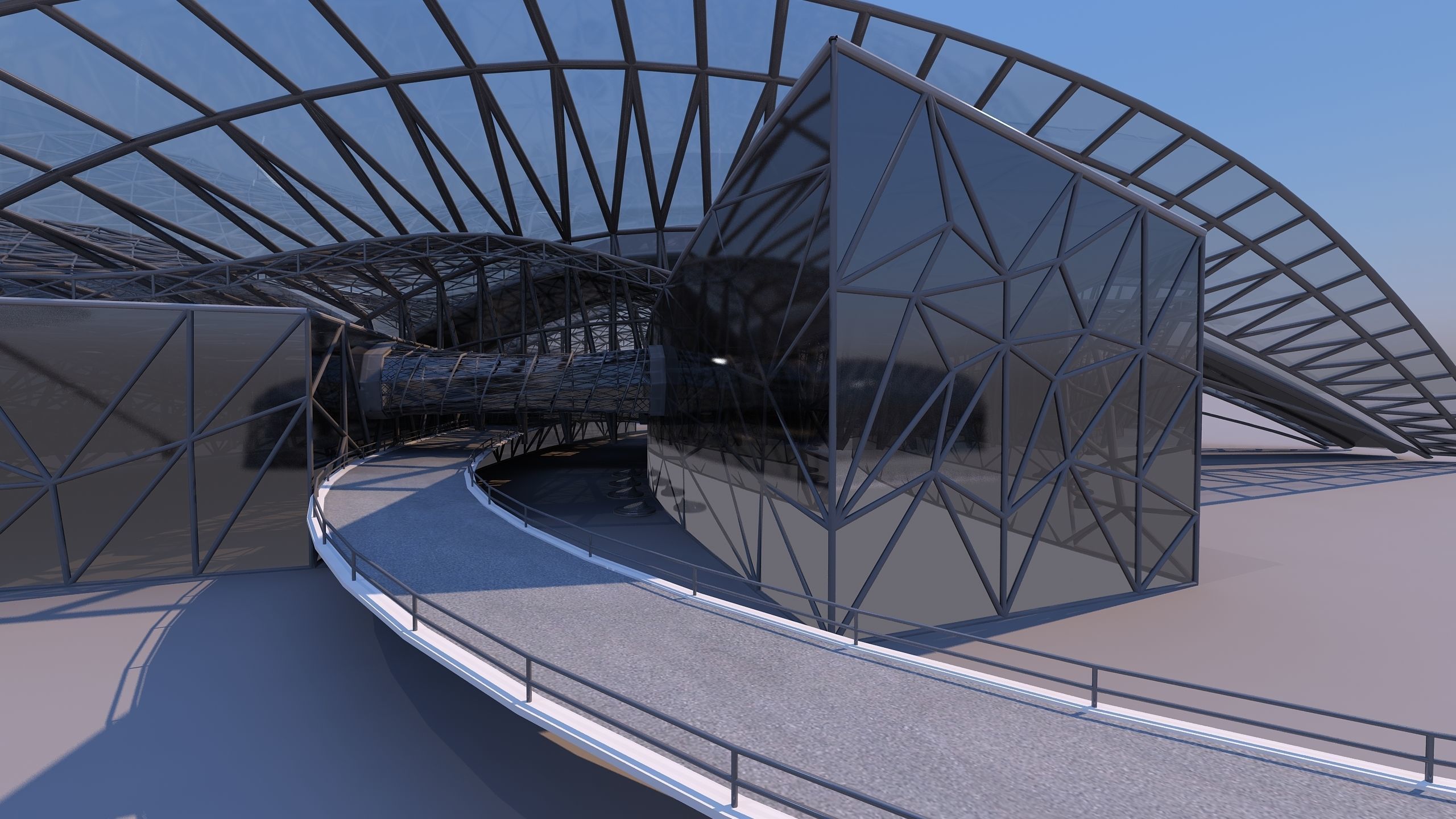 0155 - Train Station Building 3D model | CGTrader