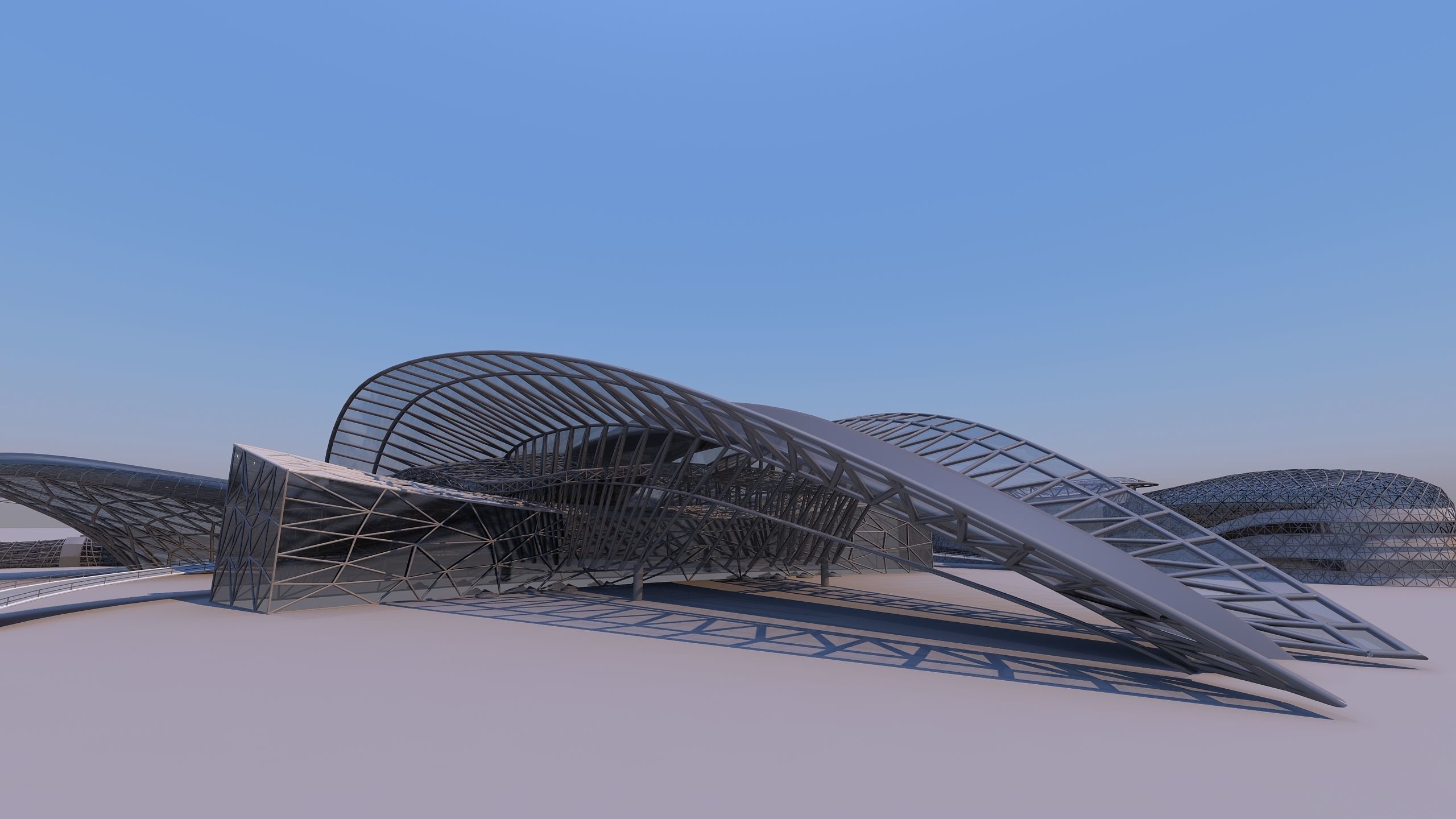 0155 - Train Station Building 3D model | CGTrader