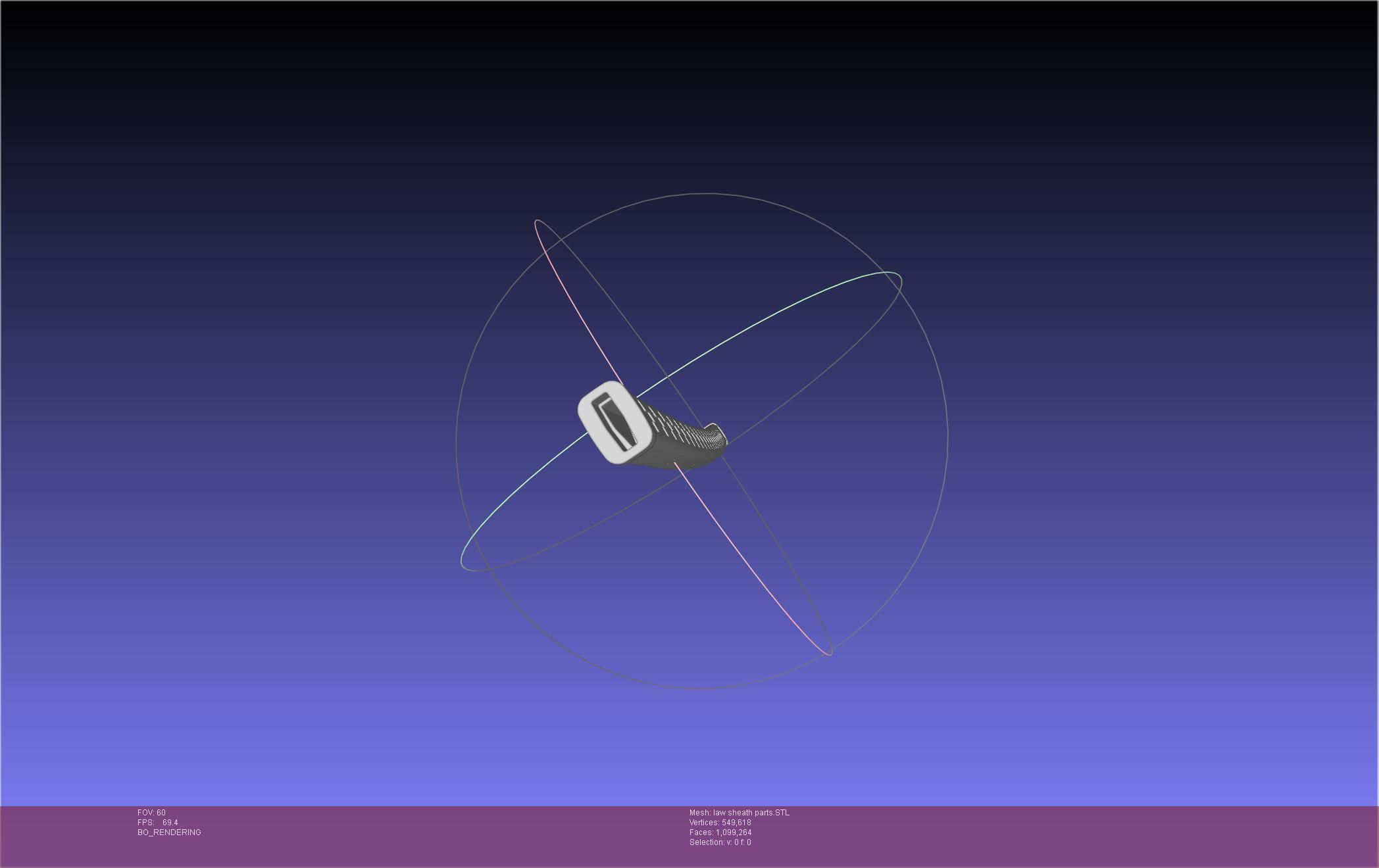 One Piece Trafalga Law Sword And Sheath Assembly 3D model 3D printable ...