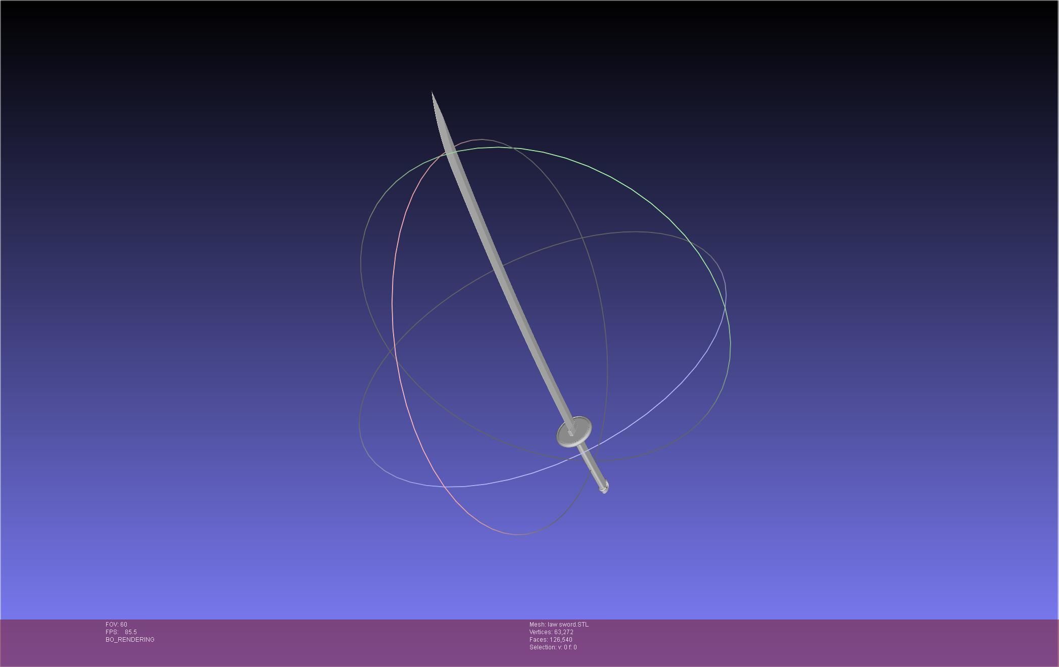 One Piece Trafalga Law Sword And Sheath Assembly 3D model 3D printable ...