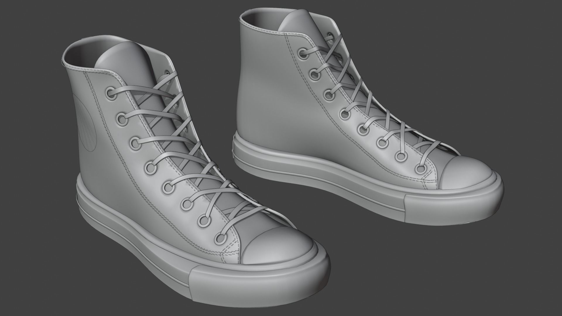 3D converse sneakers - low poly shoes 3D model | CGTrader