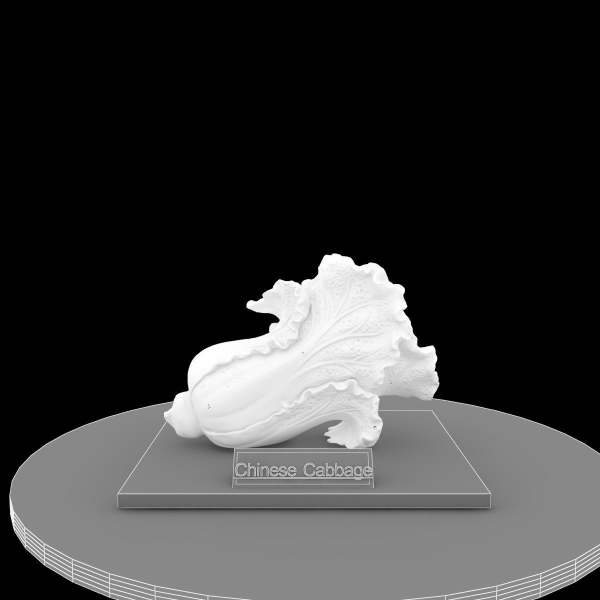 Chinese green cabbage crystal gem 3D model | CGTrader