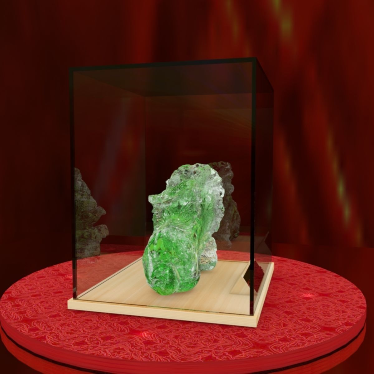 Chinese green cabbage crystal gem 3D model | CGTrader