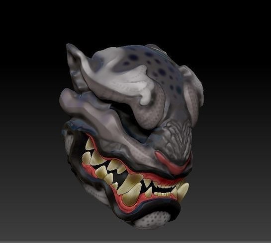PANTHER MASK MASCARA DE PANTERA 3D model 3D printable | CGTrader