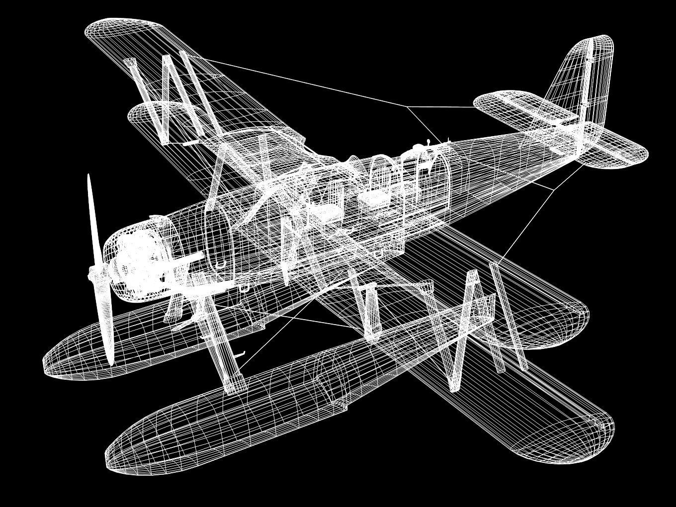 Kawanishi E7K2 Alf 3D model | CGTrader