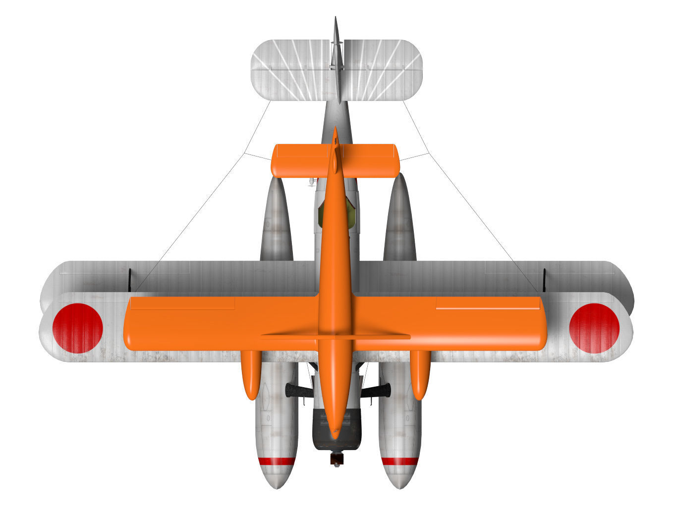 Kawanishi E7K2 Alf and Type1 target plane 3D model | CGTrader