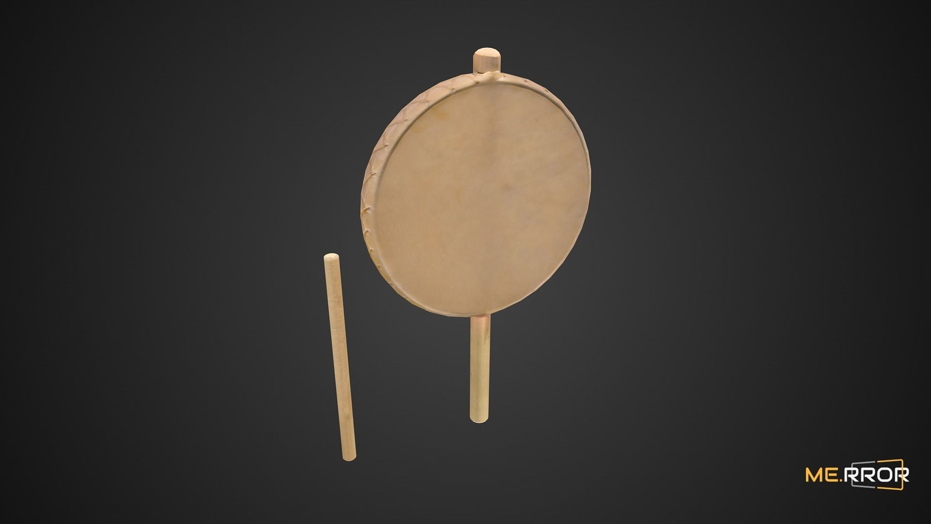 3D model Game Ready Korean Traditional Instrument Sogo VR / AR / low ...