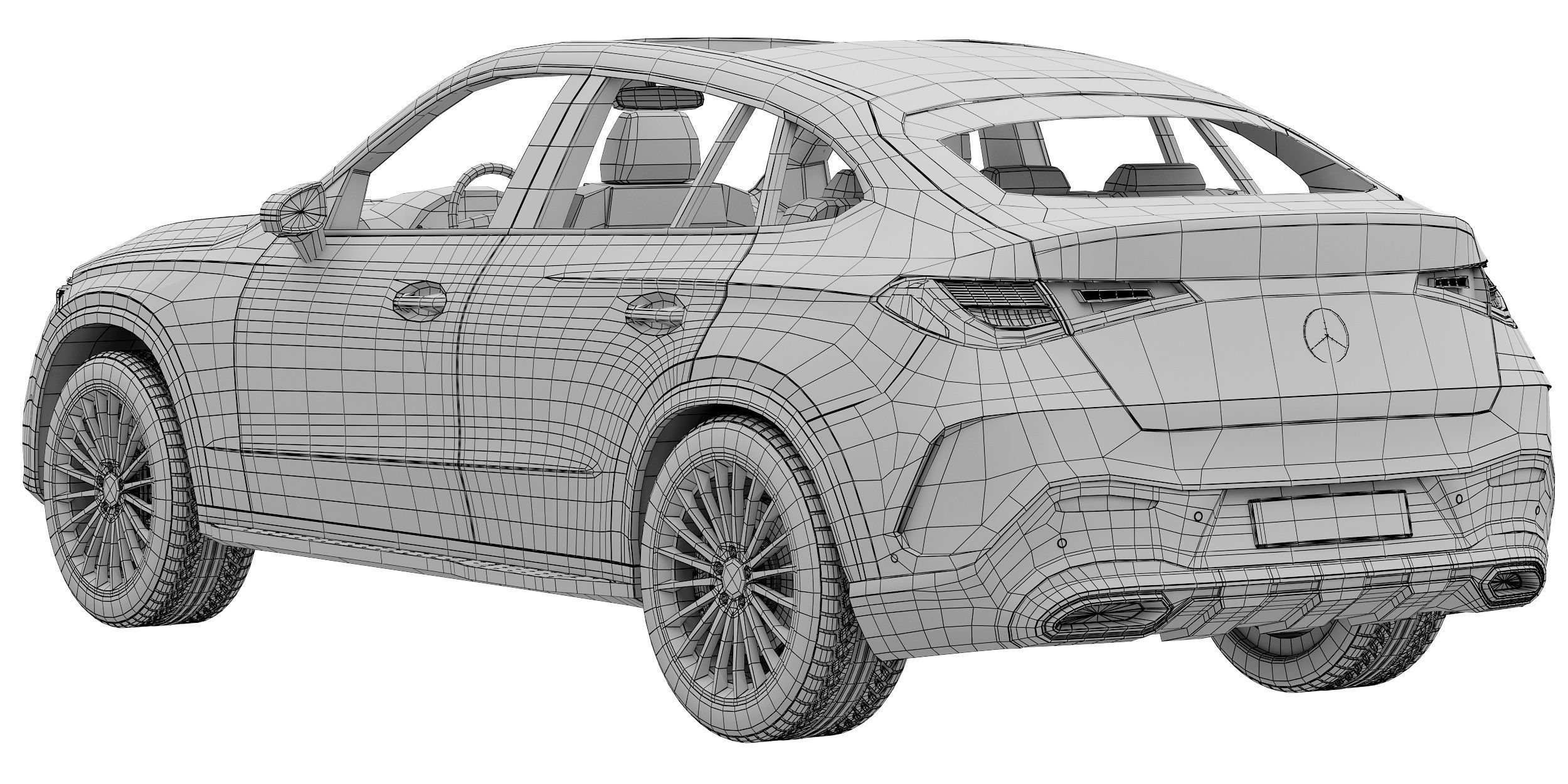 Mercedes-Benz GLC Coupe 2023 3D model | CGTrader