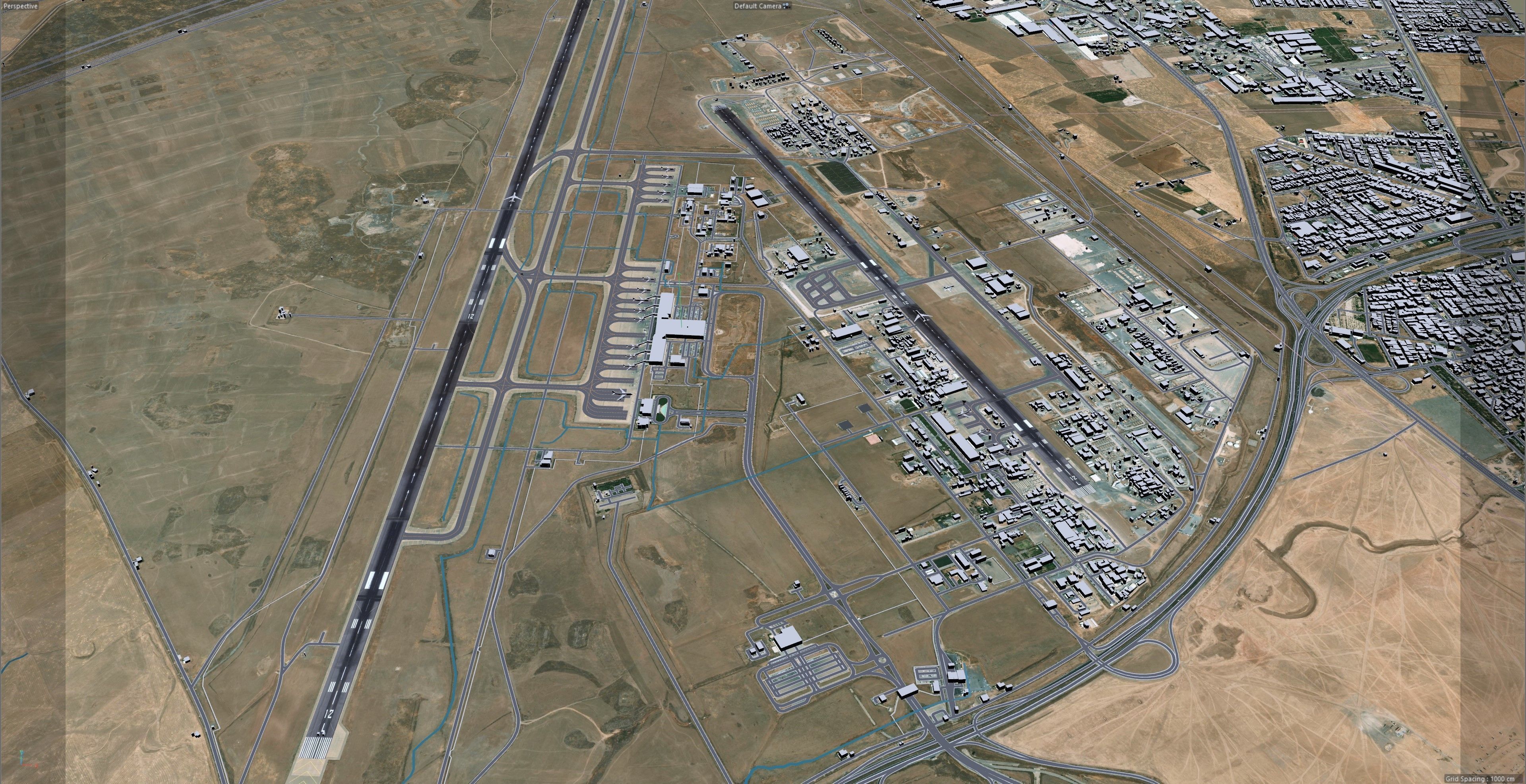 3D model Erbil Airport 10km VR / AR / low-poly | CGTrader