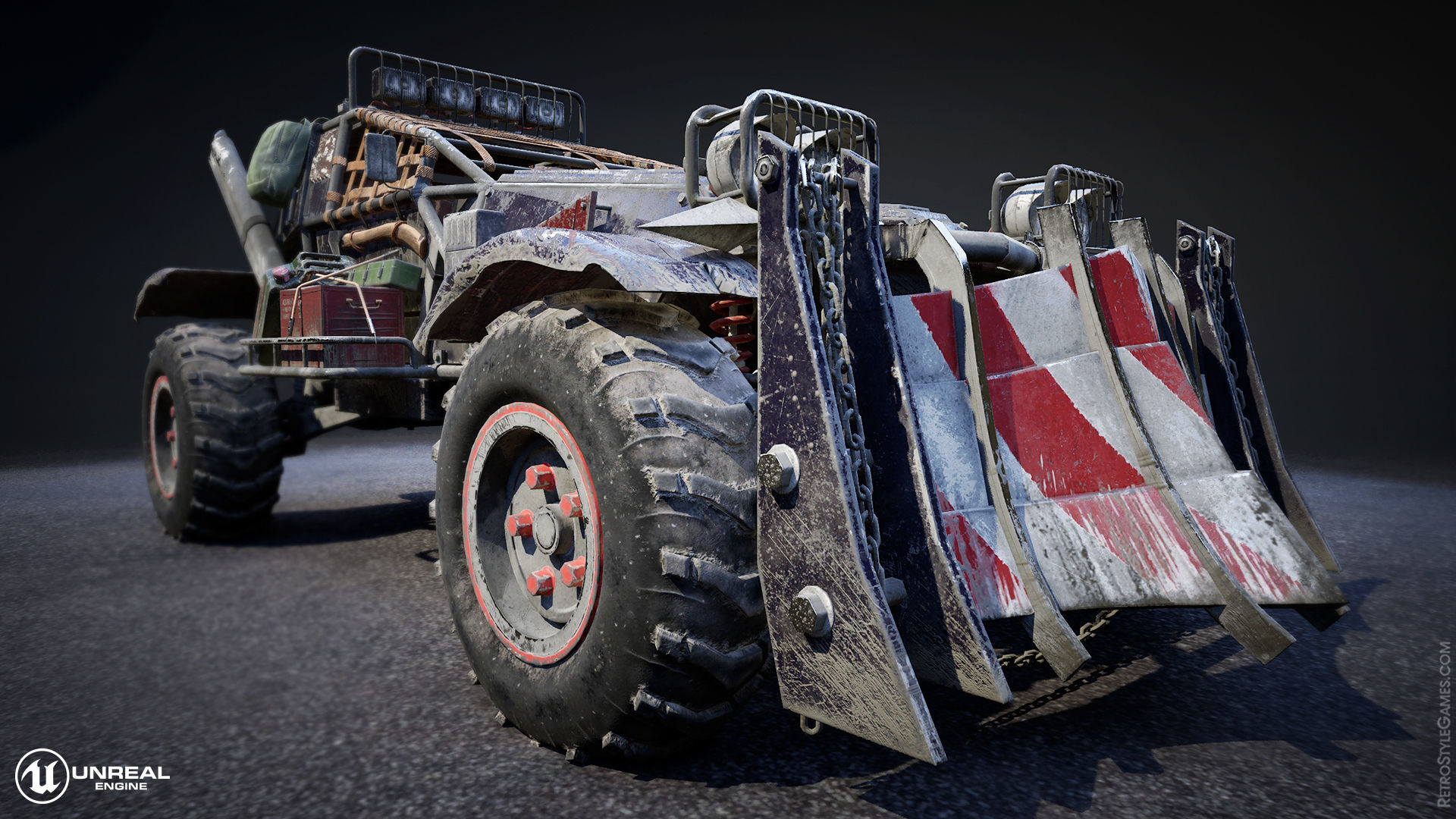 3D model Last Guns - Apocalyptic Buggy and Motorbike Pack VR / AR / low ...