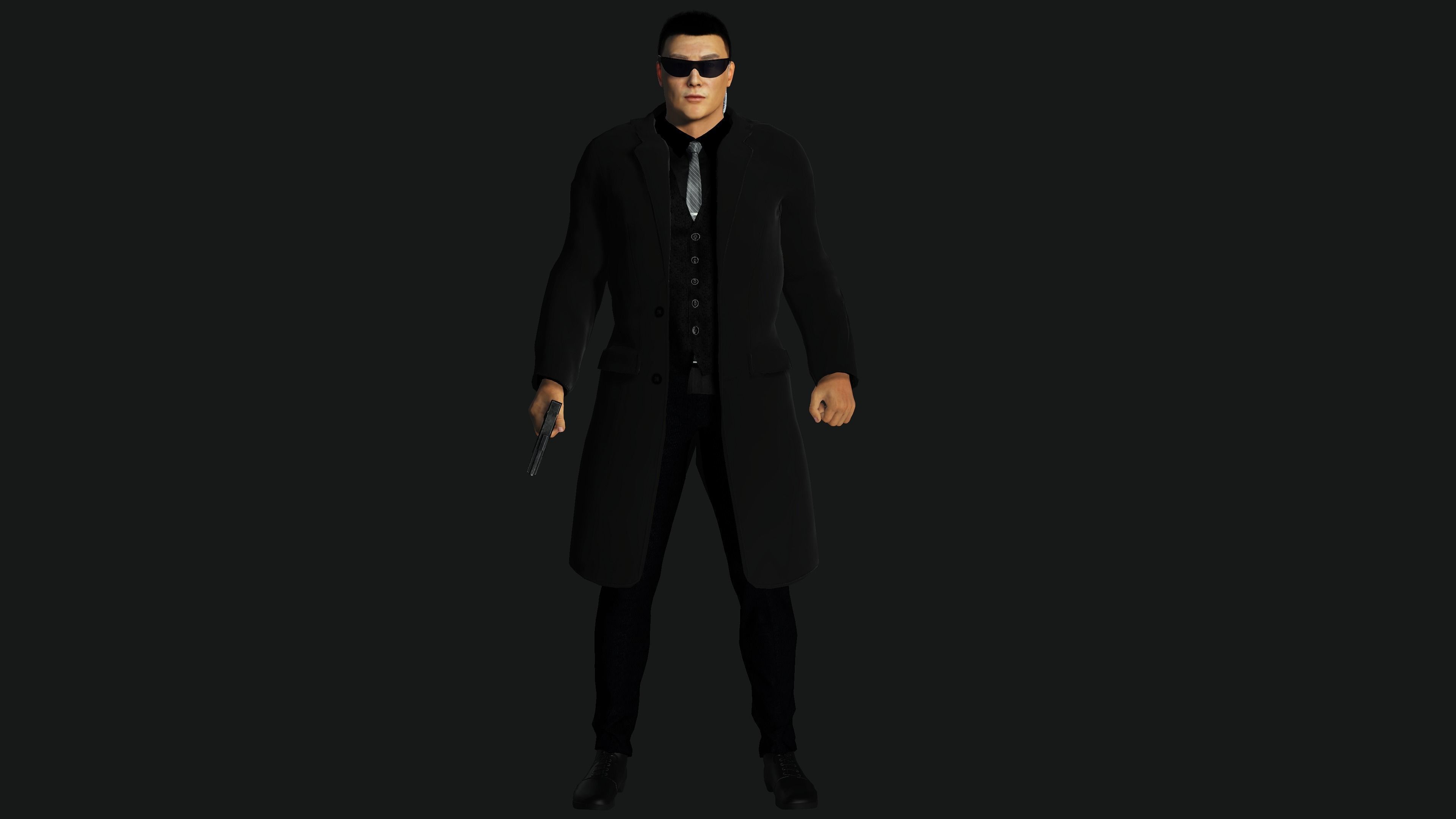 3D model 3D REALISTIC HUMAN RIGGED CHARACTER - ASIAN BODYGUARD MAN VR ...