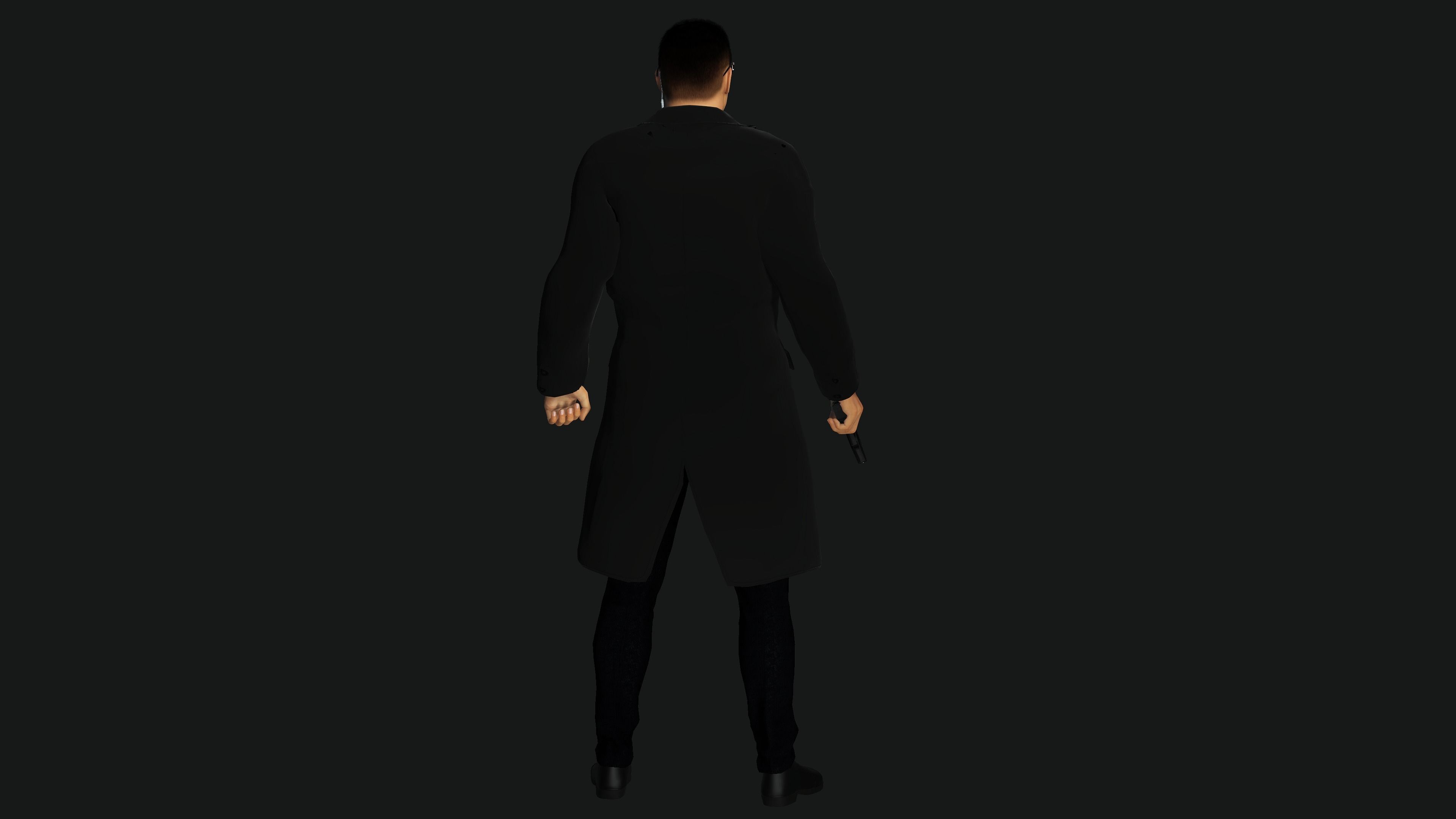 3D model 3D REALISTIC HUMAN RIGGED CHARACTER - ASIAN BODYGUARD MAN VR ...