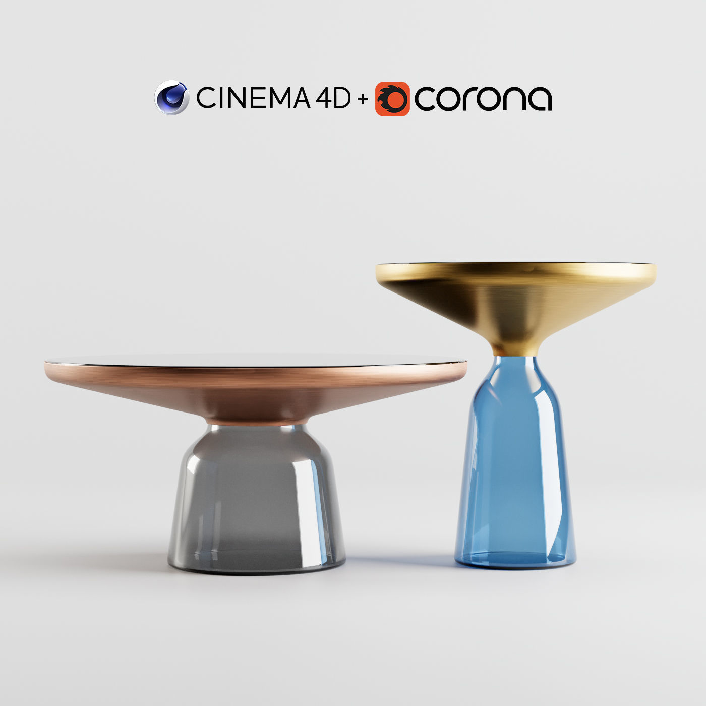 3D model Bell Coffee and Side Table by Classicon C4D and Corona ...