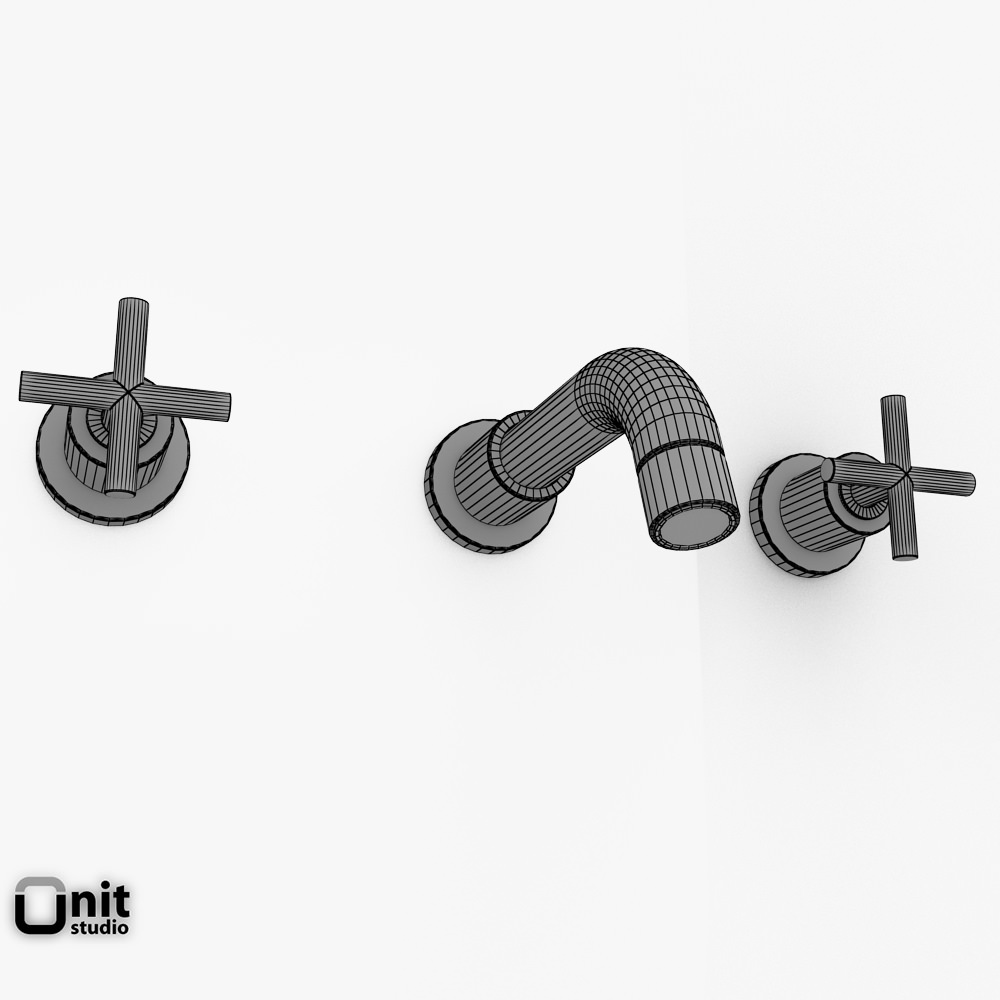 Bathroom Faucets Collection Hudson Reed Helix 3D model | CGTrader