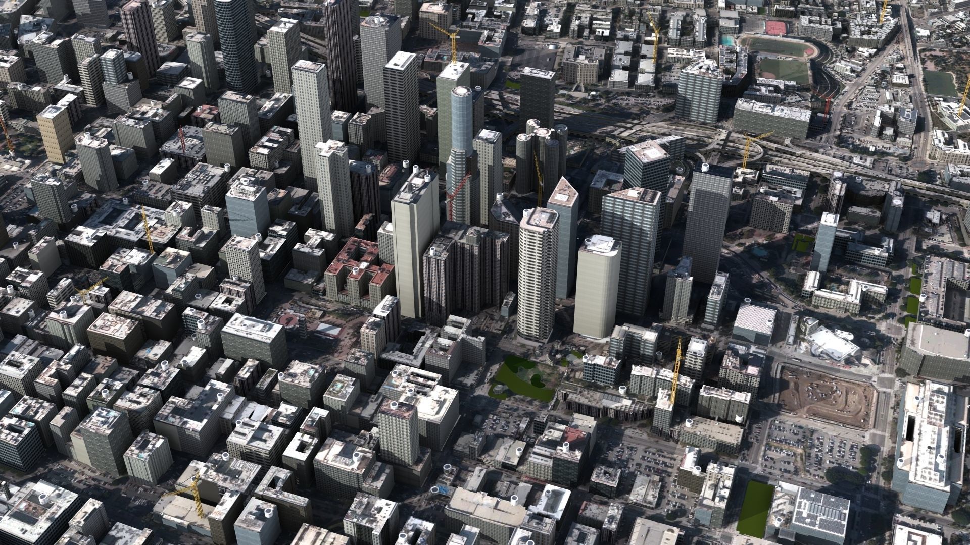 3D model LA City Core VR / AR / low-poly | CGTrader