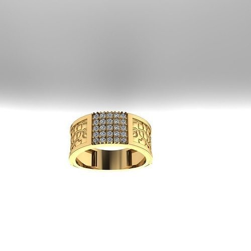 GENTS RING 3D model 3D printable | CGTrader