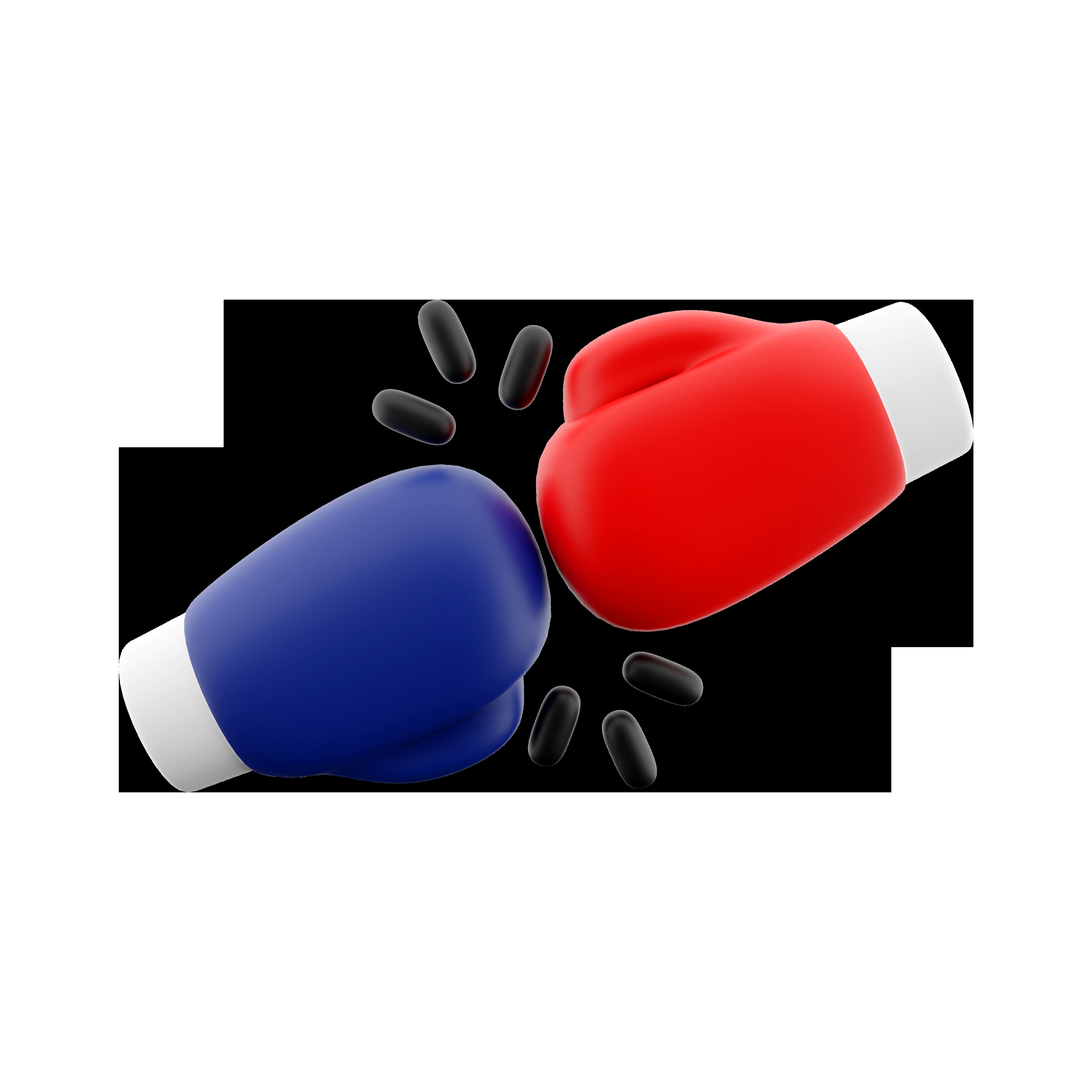 3d boxing gloves hit each other icon 3D model | CGTrader