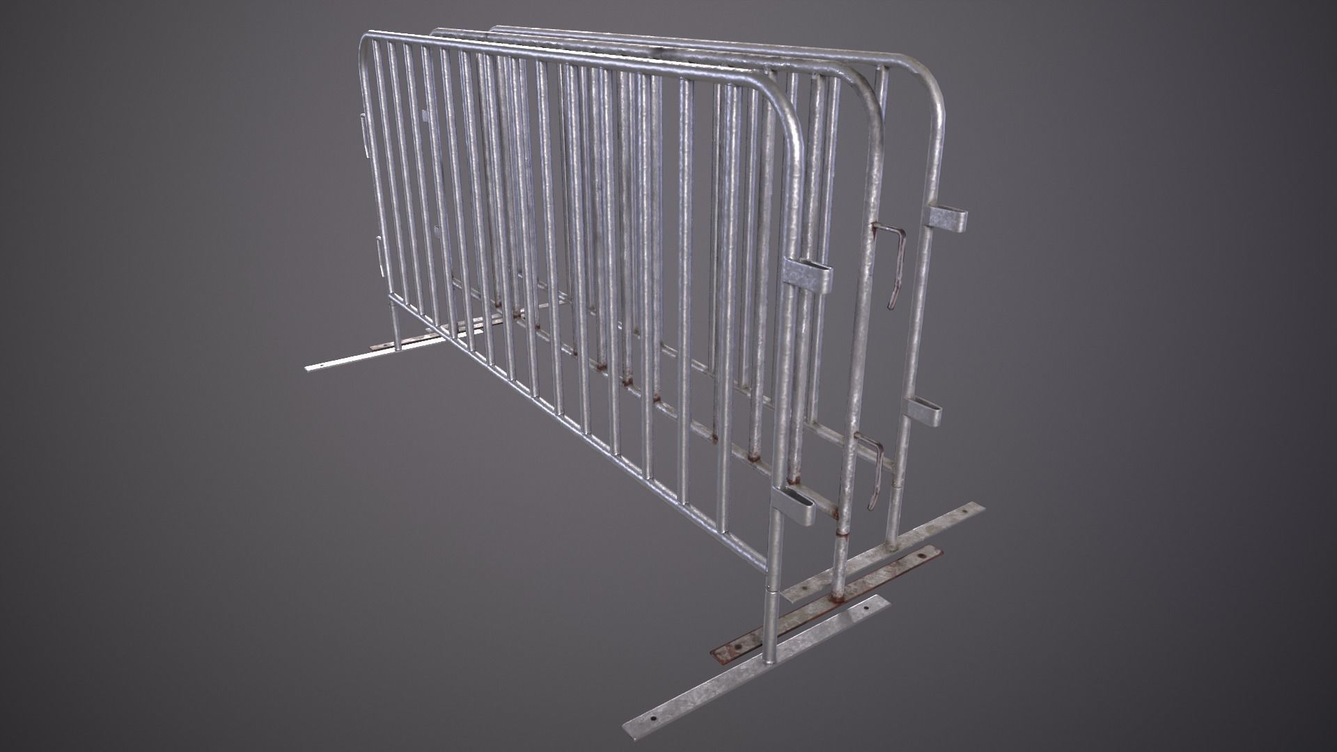 3D model Metall crowd control barrier VR / AR / low-poly | CGTrader