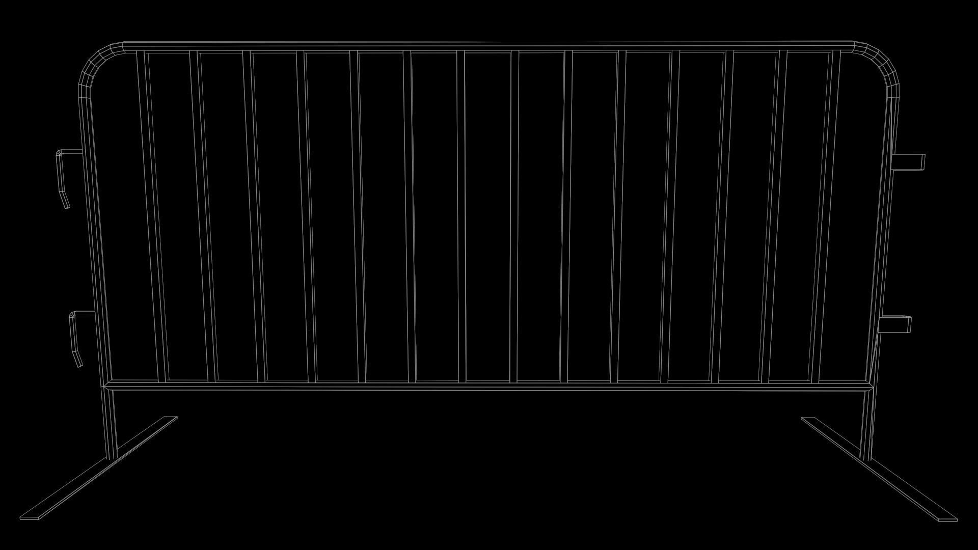 3D model Metall crowd control barrier VR / AR / low-poly | CGTrader