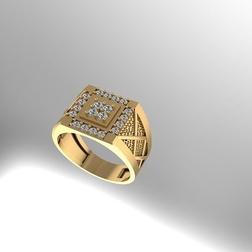 GENTS RING 3D model 3D printable | CGTrader