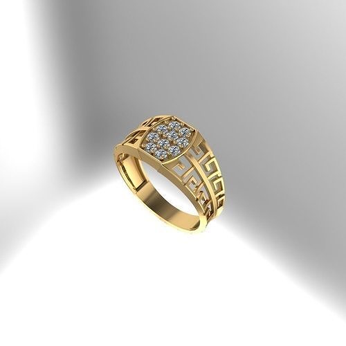 GENTS RING 3D model 3D printable | CGTrader