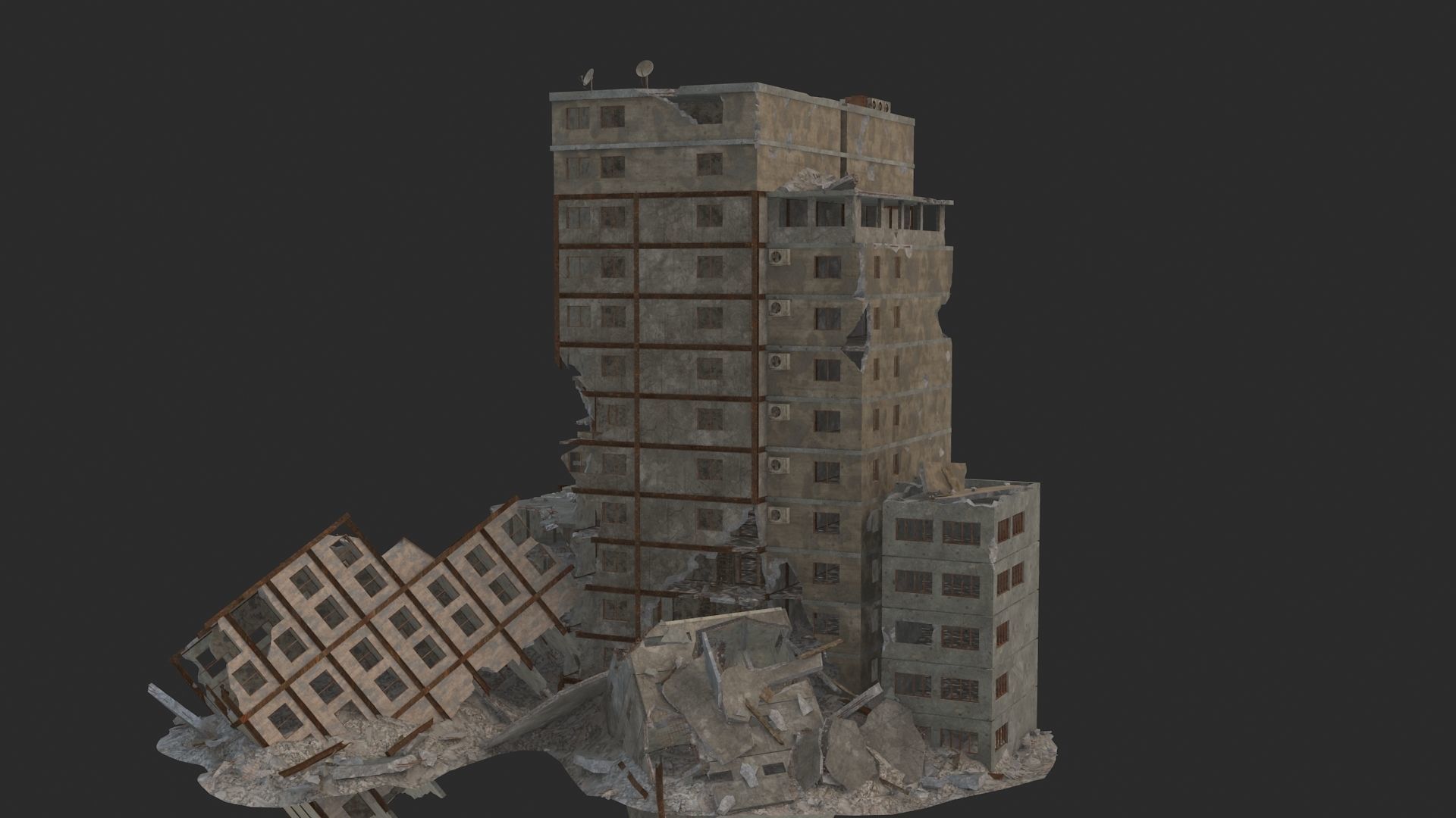 3D model destruction VR / AR / low-poly | CGTrader