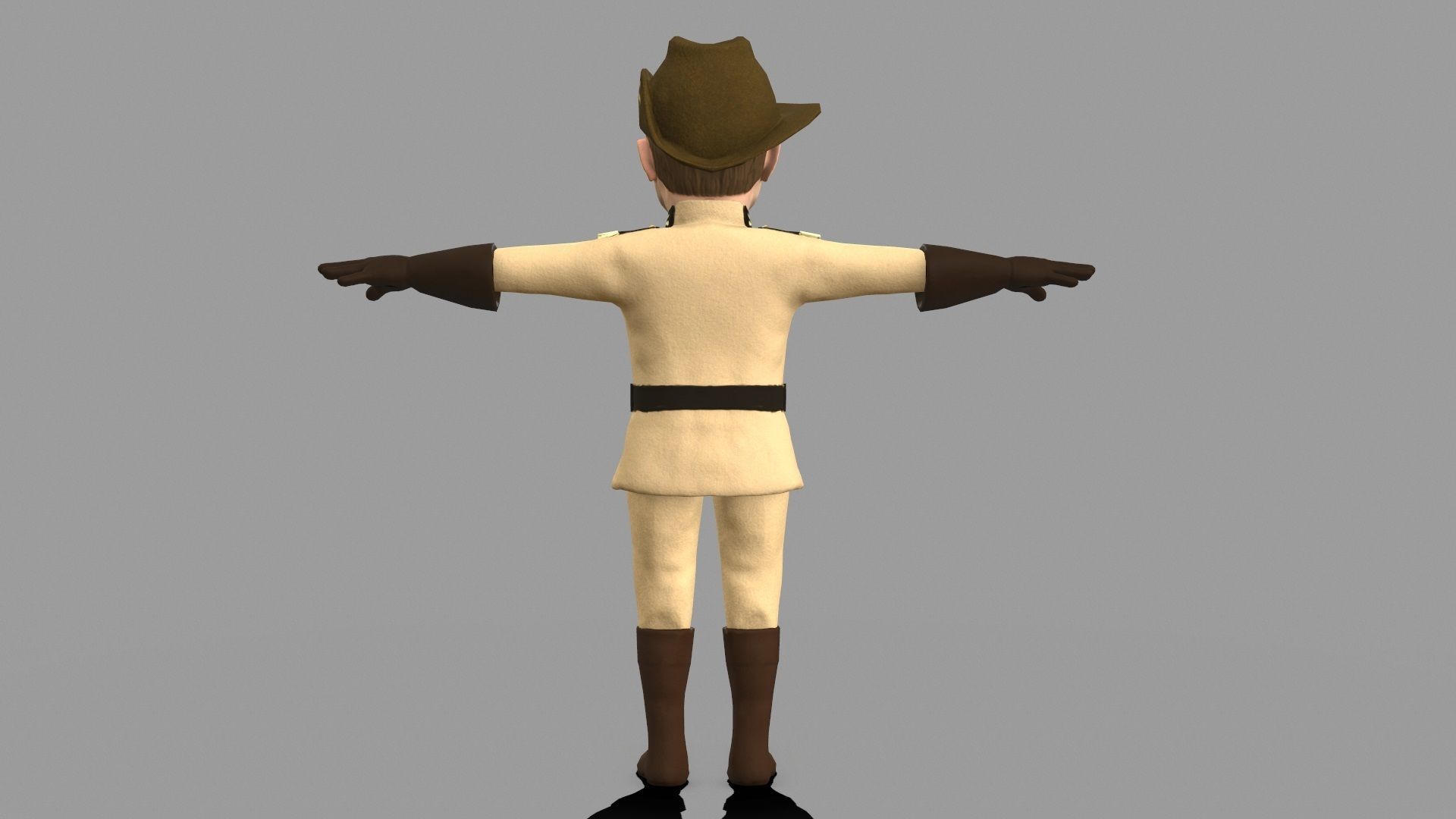 3D model Theodore Roosevelt game ready caricature VR / AR / low-poly ...