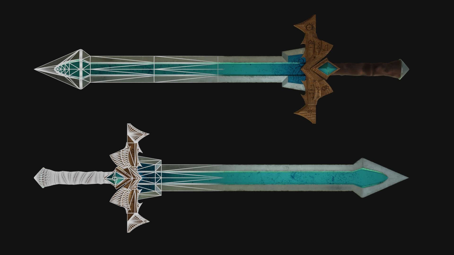 3D model Fantasy Swords VR / AR / low-poly | CGTrader