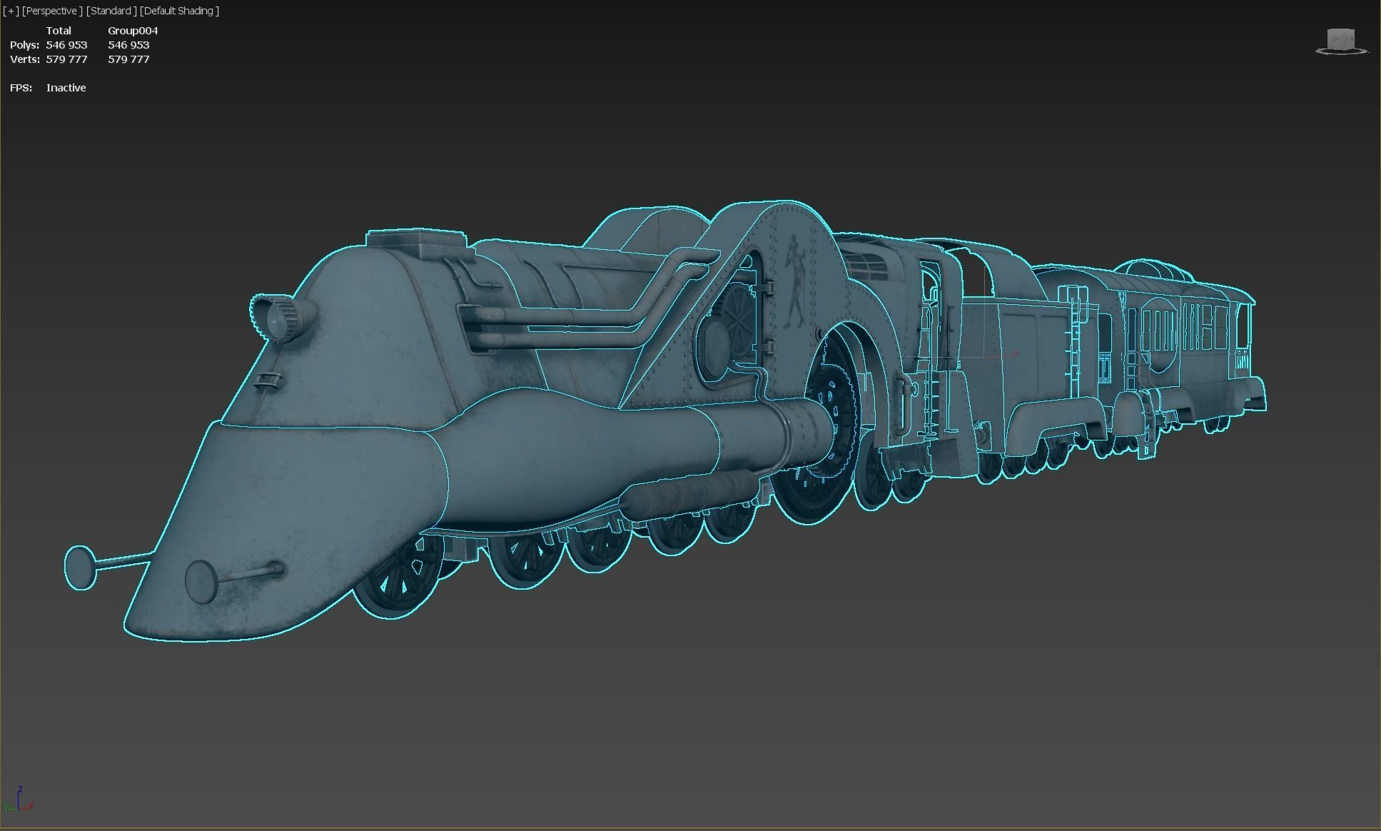 Train Syberia 3D model | CGTrader