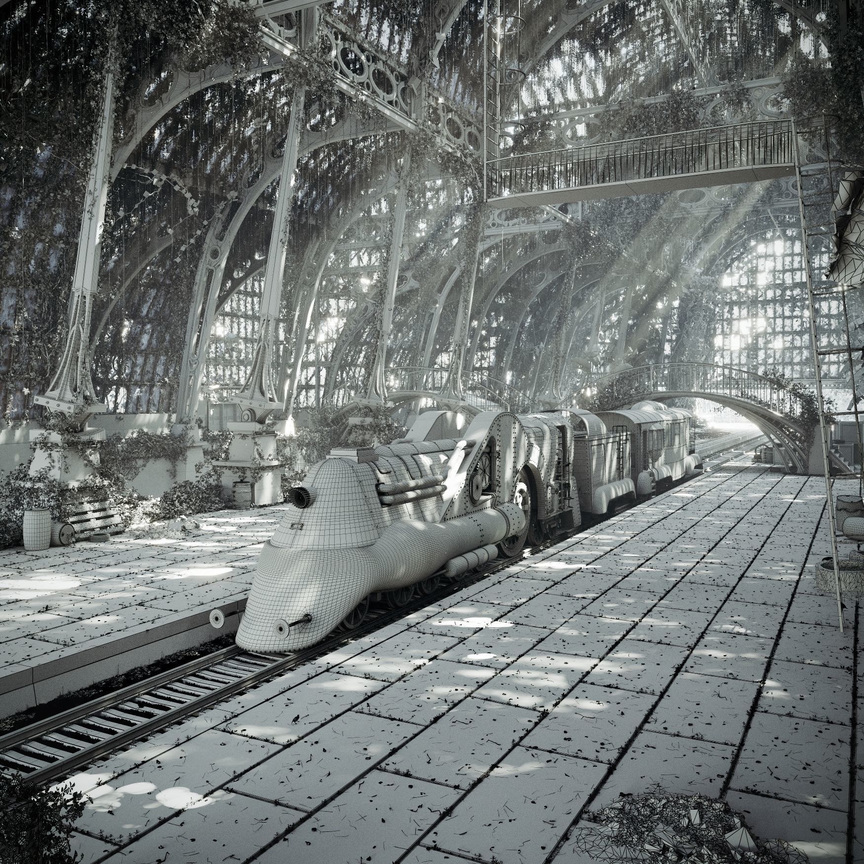Train Syberia 3D model | CGTrader