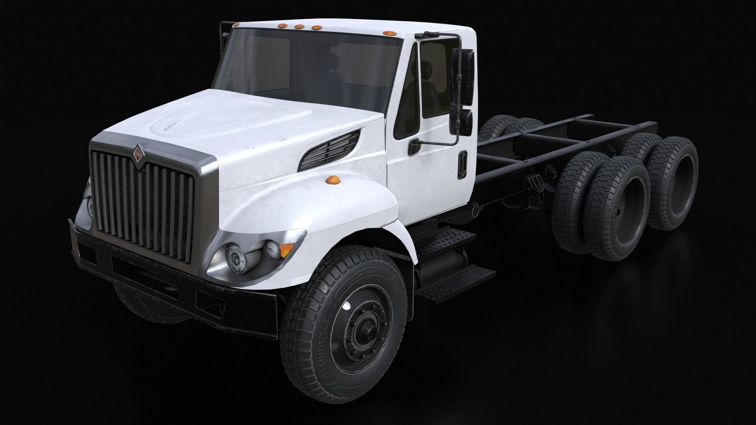 International Workstar 7400 Chassis White 3D model | CGTrader