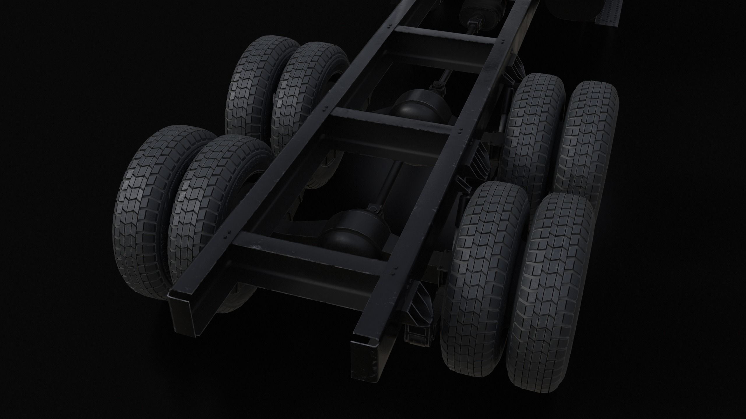 International Workstar 7400 Chassis White 3D model | CGTrader