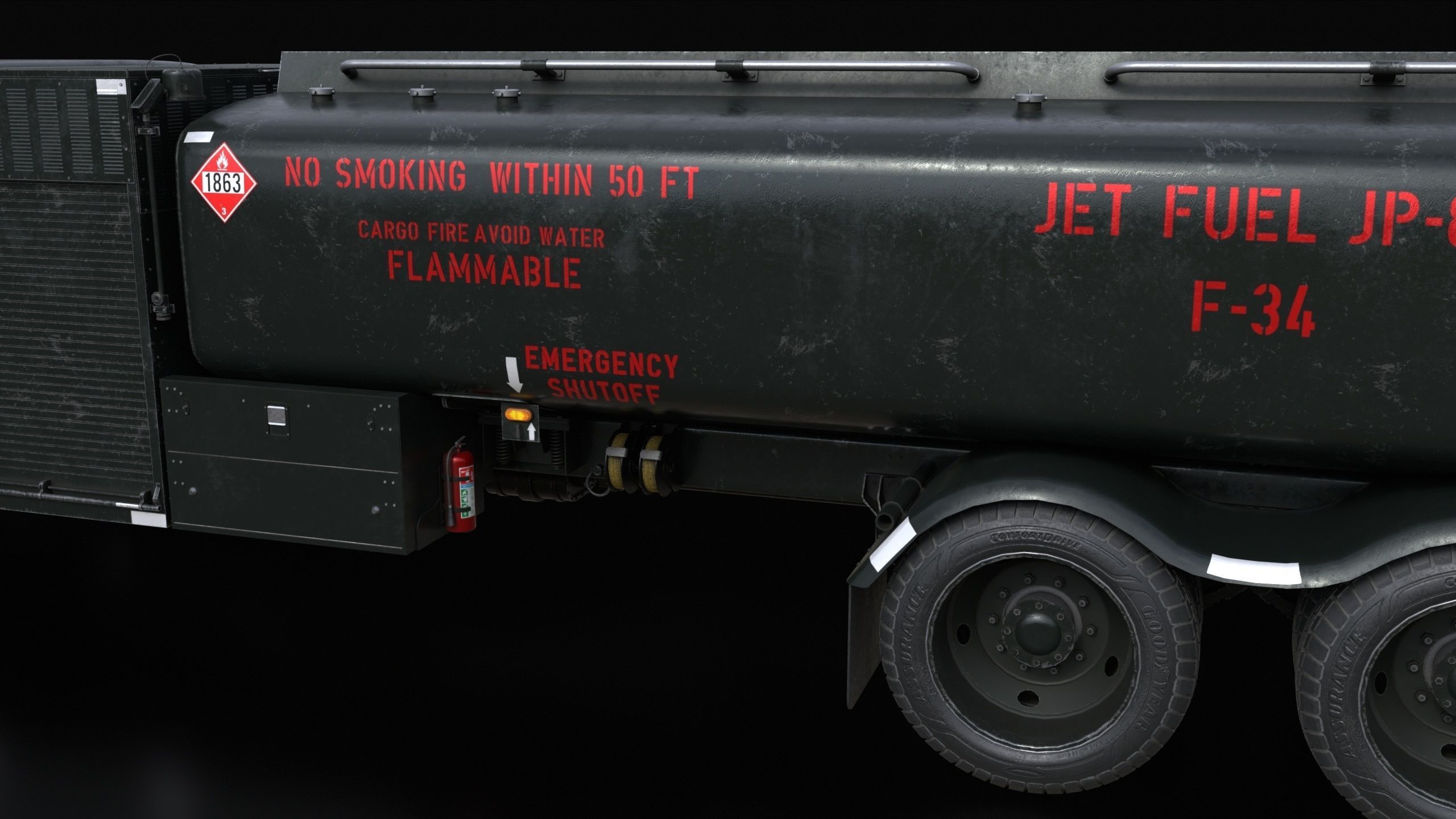 Kovatch R11-6000 Refueler Green 3D model | CGTrader