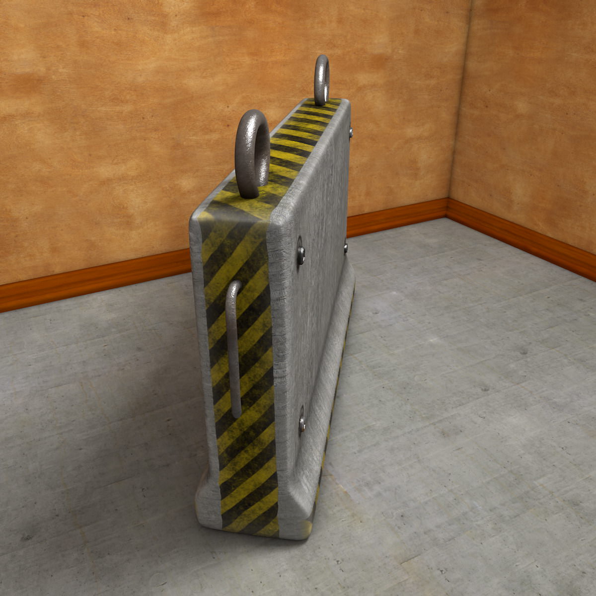 Road Block Armored Concrete 3D model | CGTrader