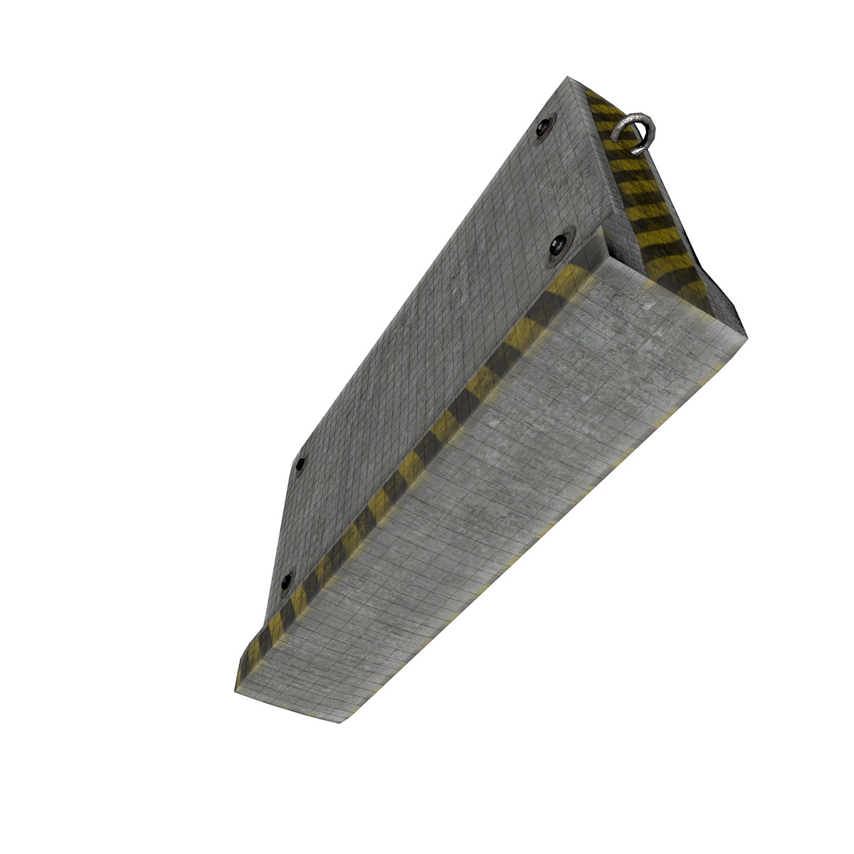 Road Block Armored Concrete 3D model | CGTrader