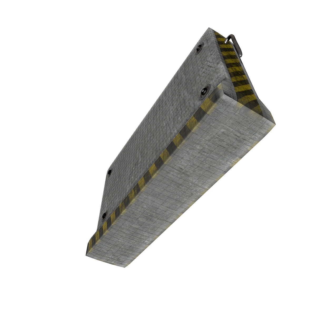 Road Block Armored Concrete 3D model | CGTrader