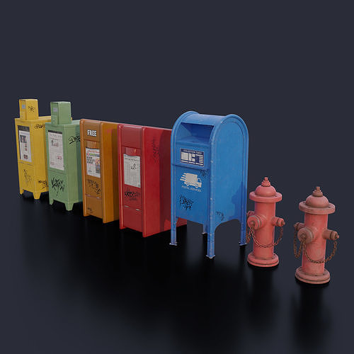 Street Assets 3D model | CGTrader
