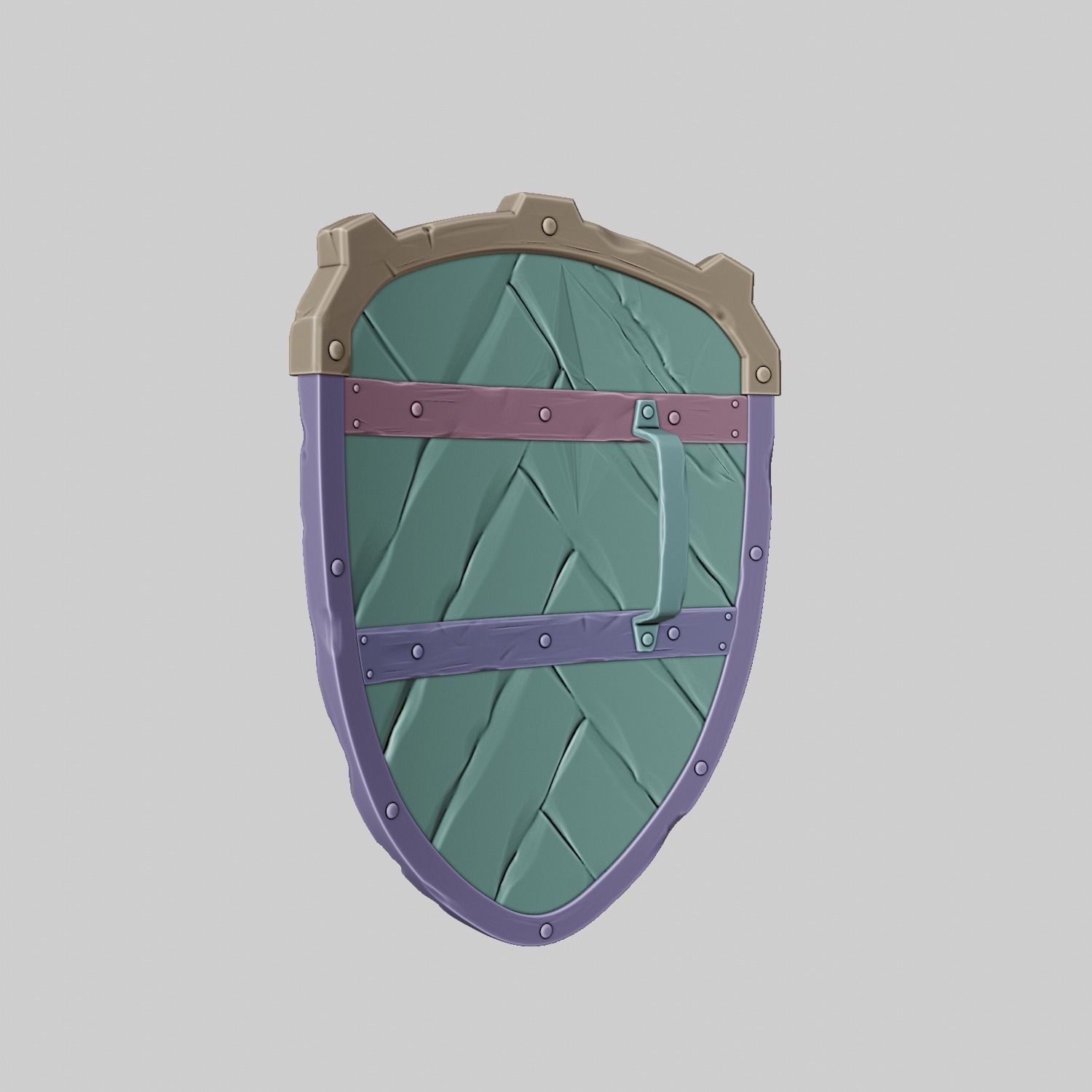 Zelda Wood Shield 3D model 3D printable | CGTrader