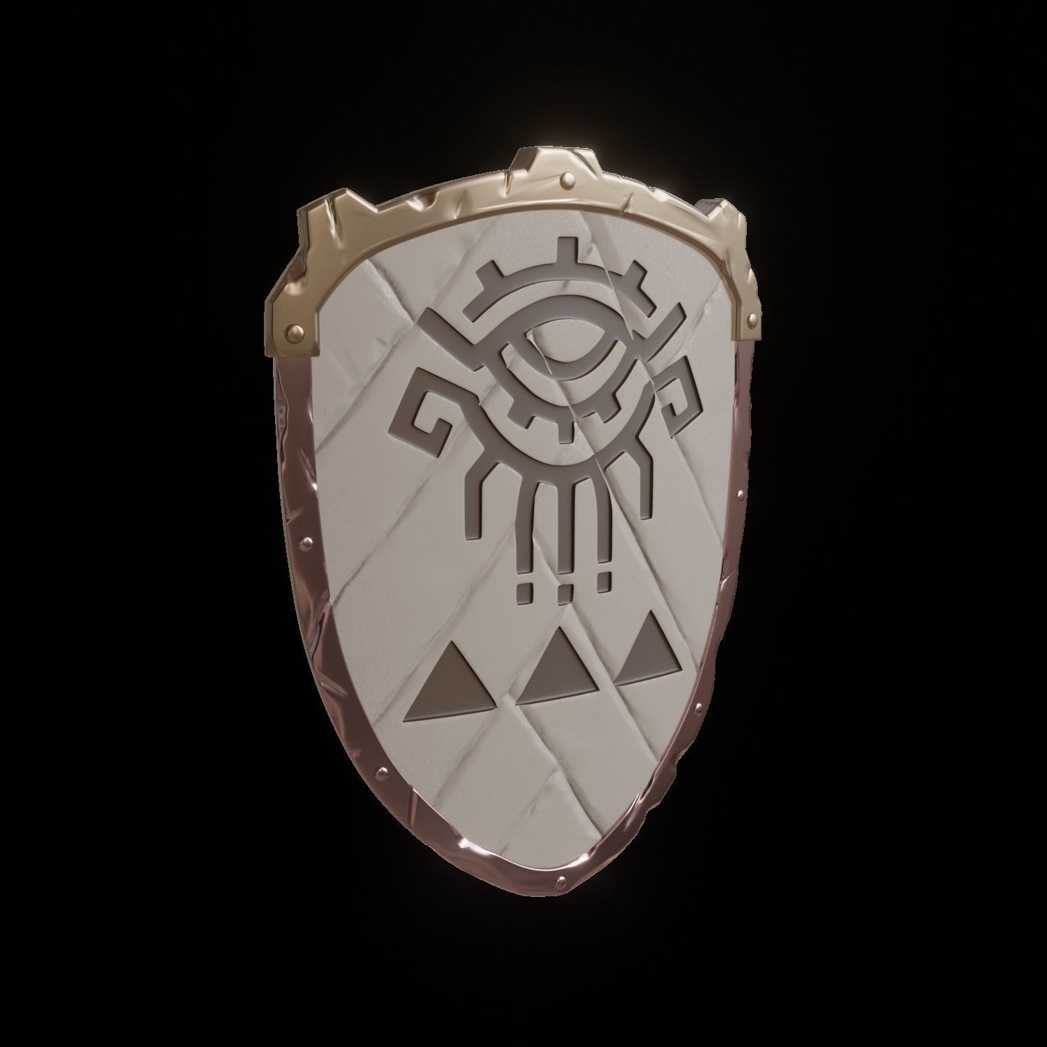 Zelda Wood Shield 3D model 3D printable | CGTrader