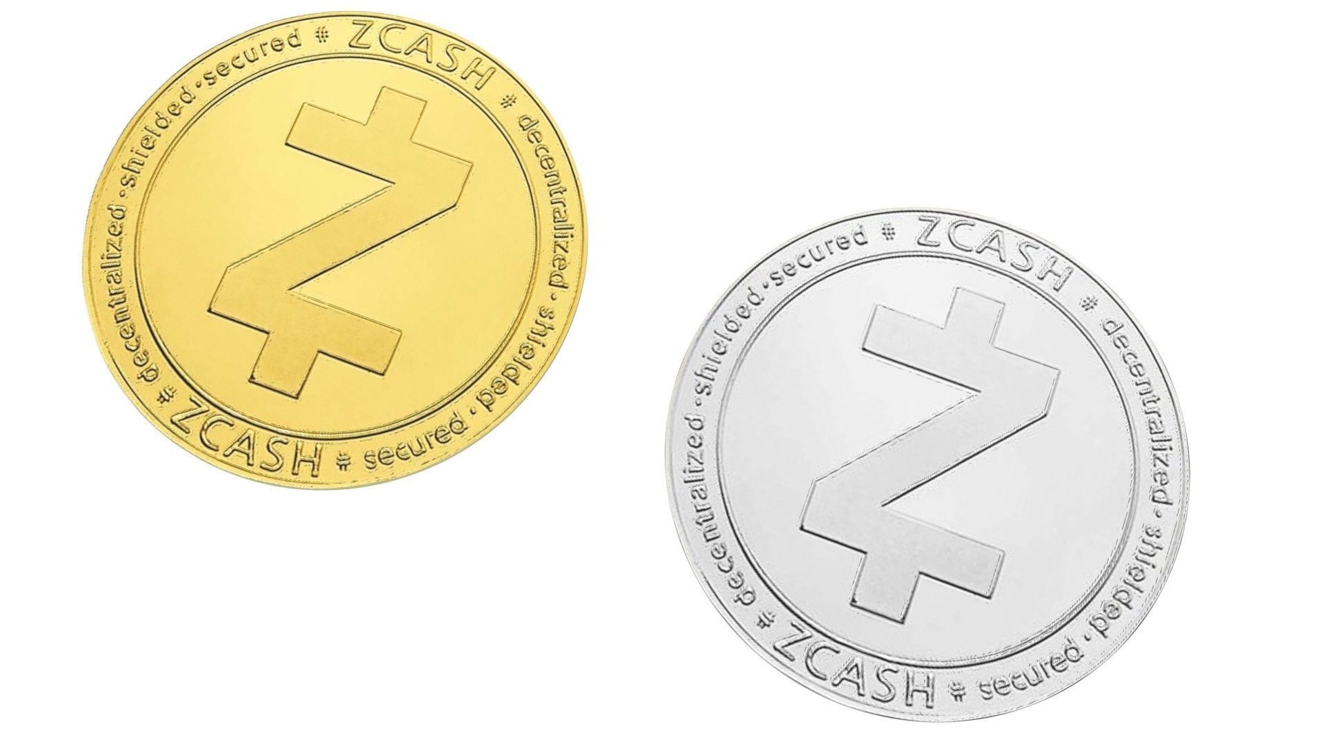Zcash Coin Model 3D model | CGTrader
