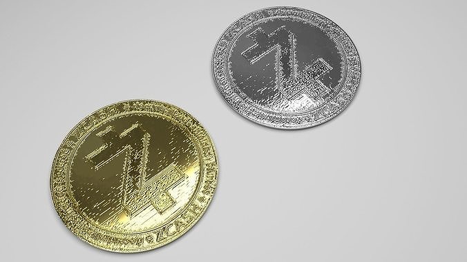 Zcash Coin Model 3D model | CGTrader