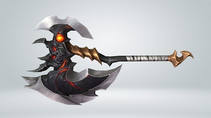 3D model Futuristic Axe VR / AR / low-poly | CGTrader
