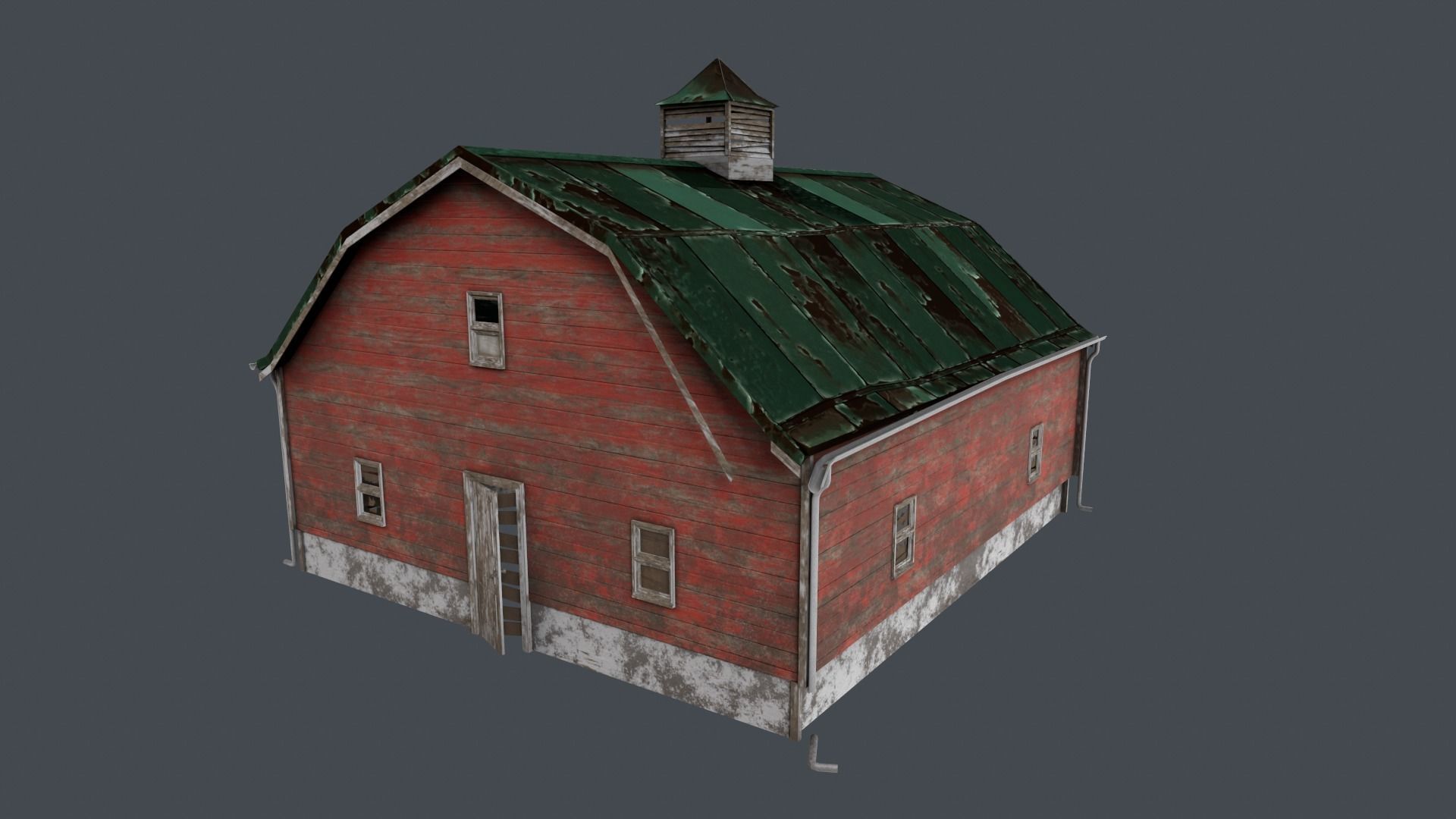 3D model Barricade Barn VR / AR / low-poly | CGTrader